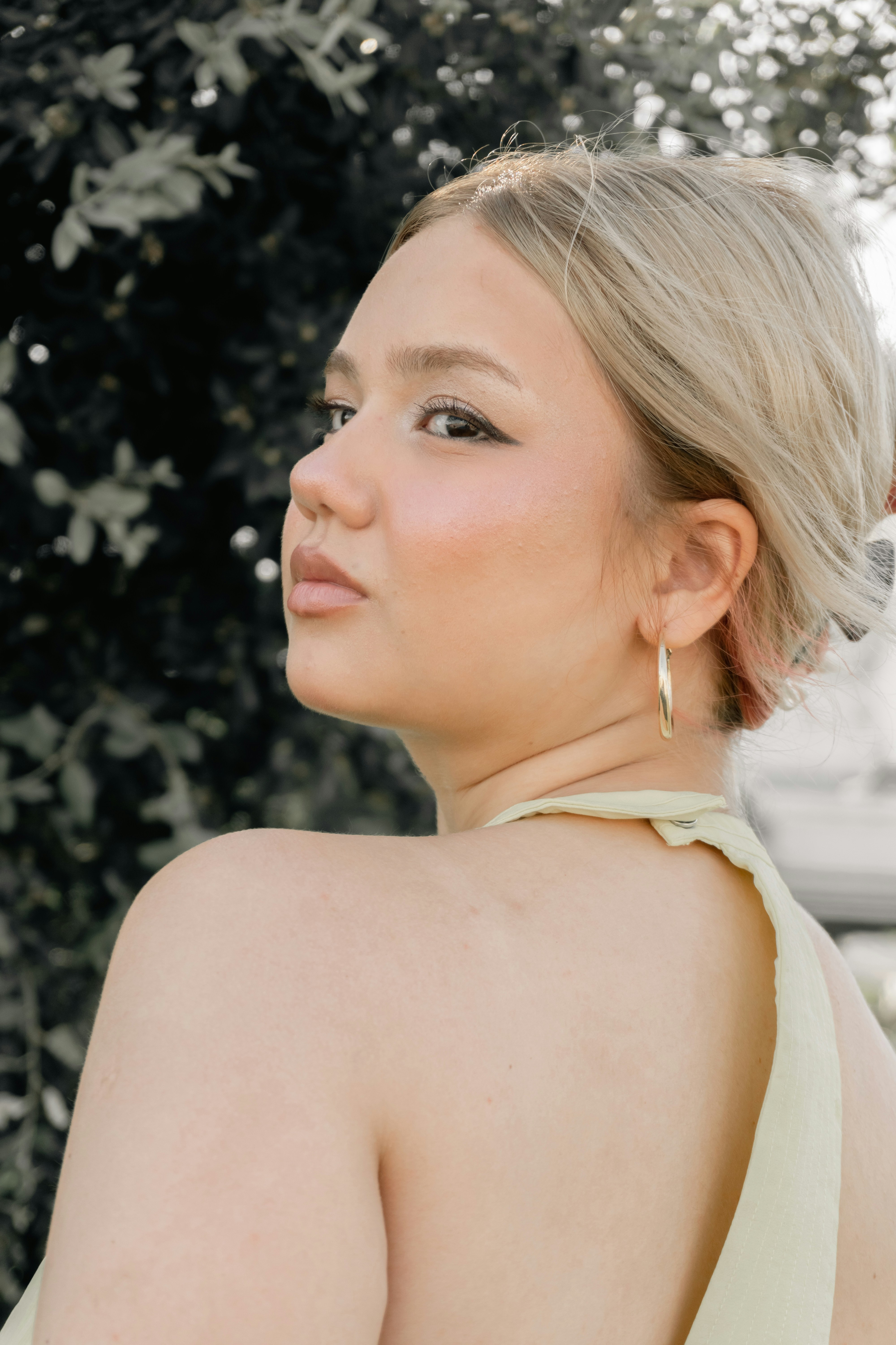 Soft Focus Portrait with Sunlit Contour