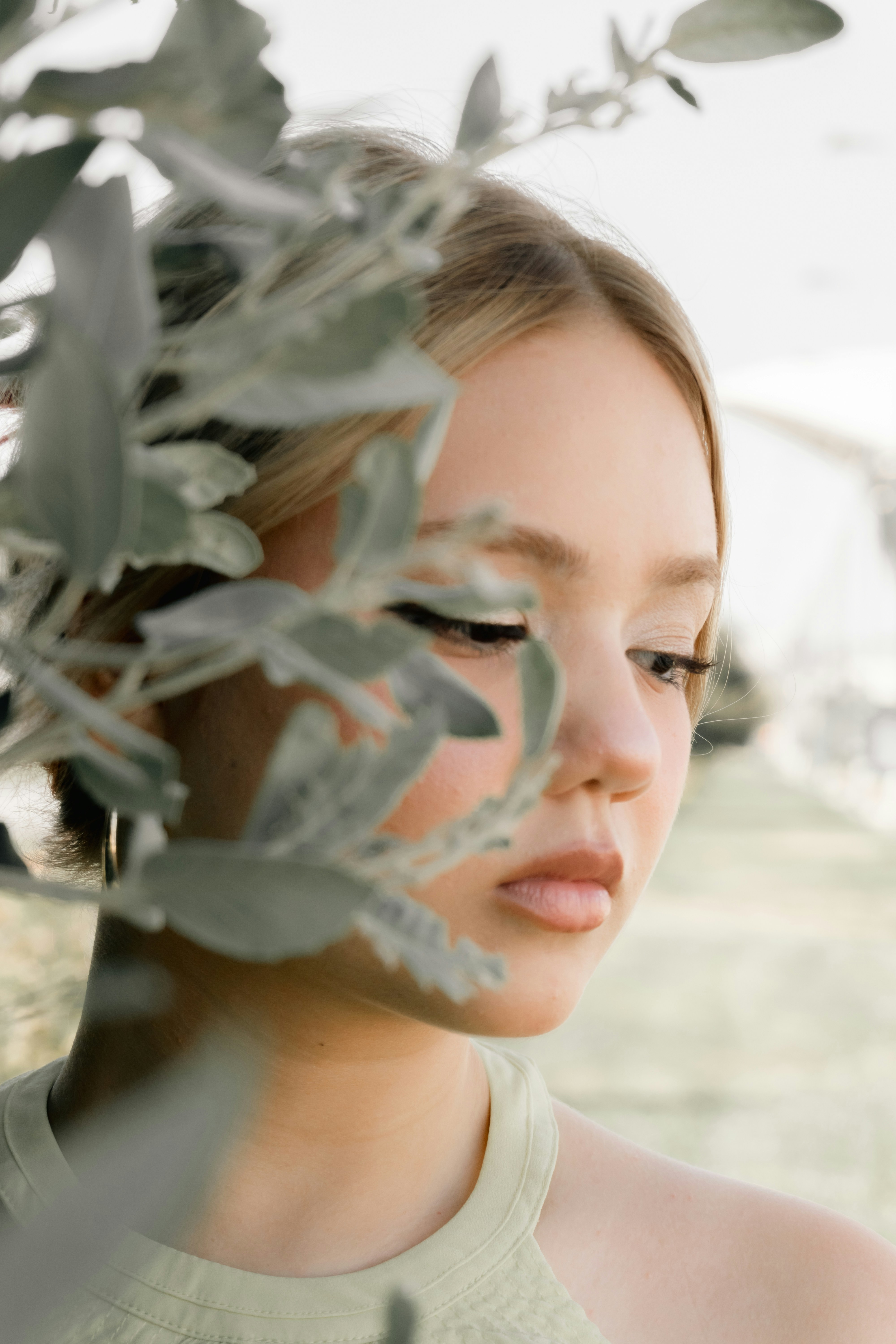 Soft Focus Portrait Beyond the Foliage