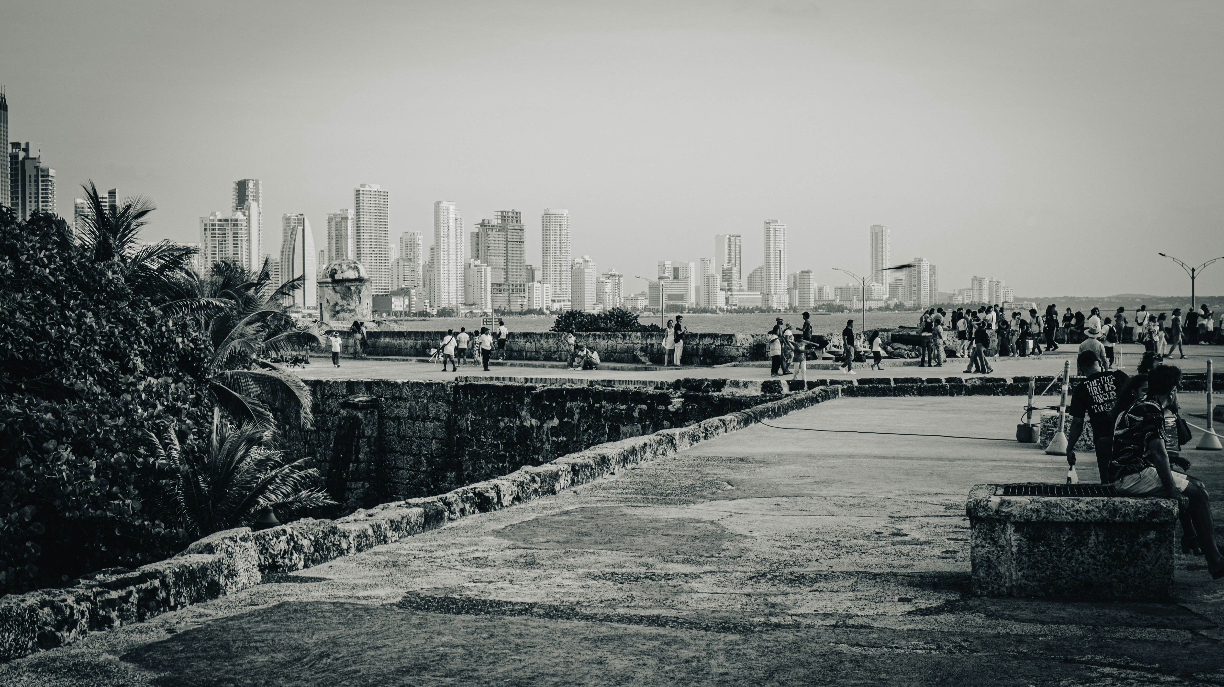 Harbor Promenade with City Skyline
