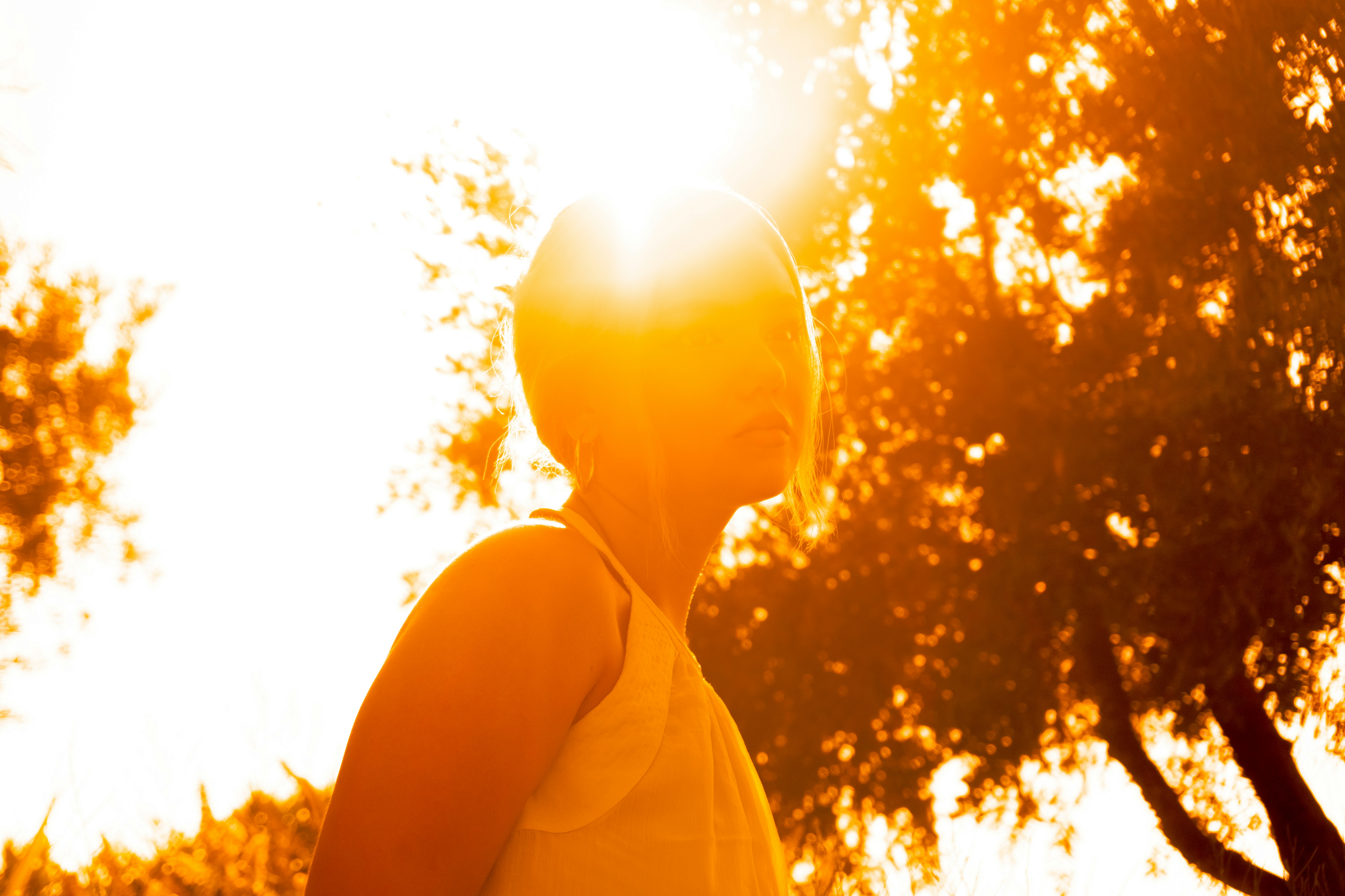 Sunlit Portrait Behind the Glare