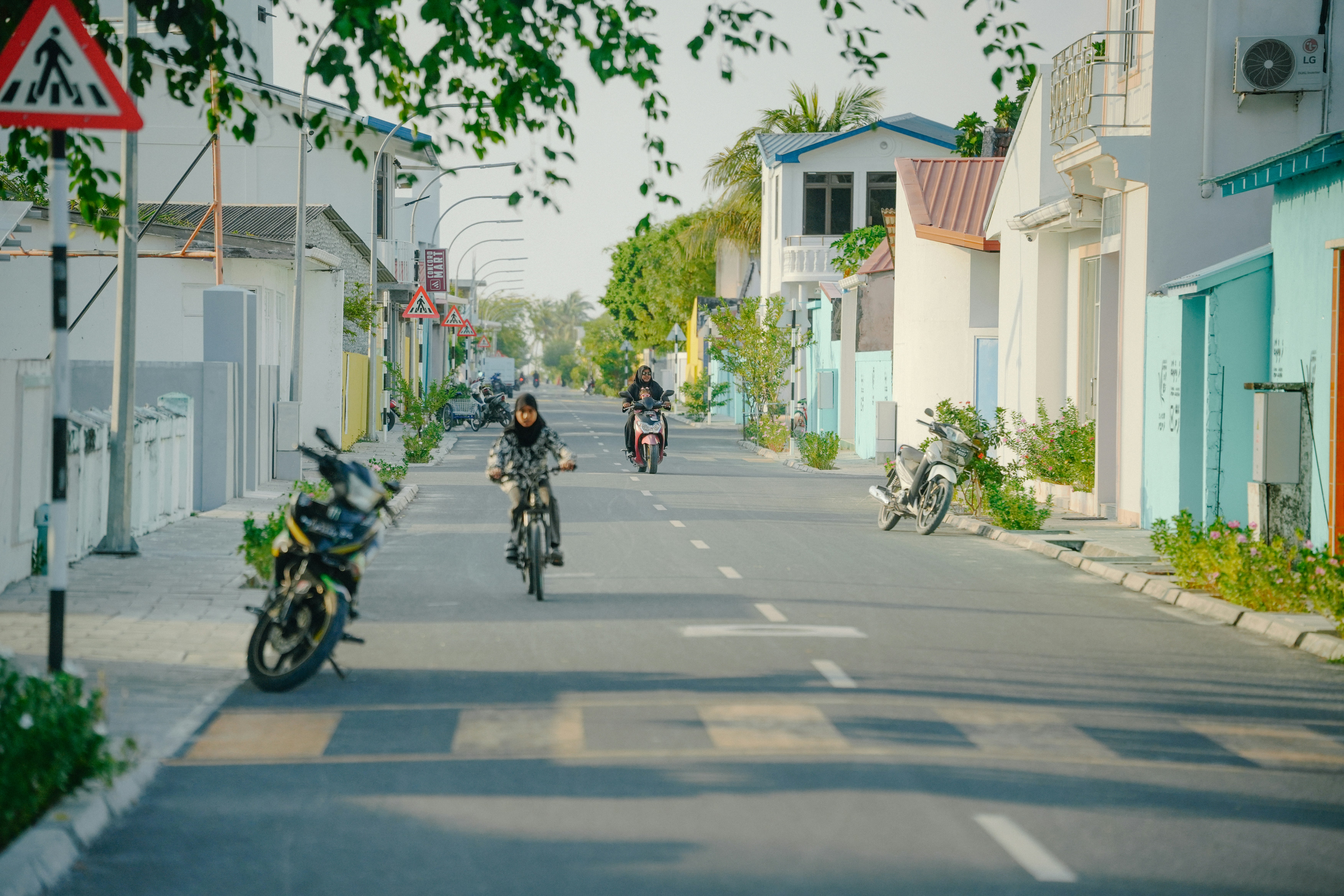 Street Pulse: Motorbikes in a Quiet Coastal Town