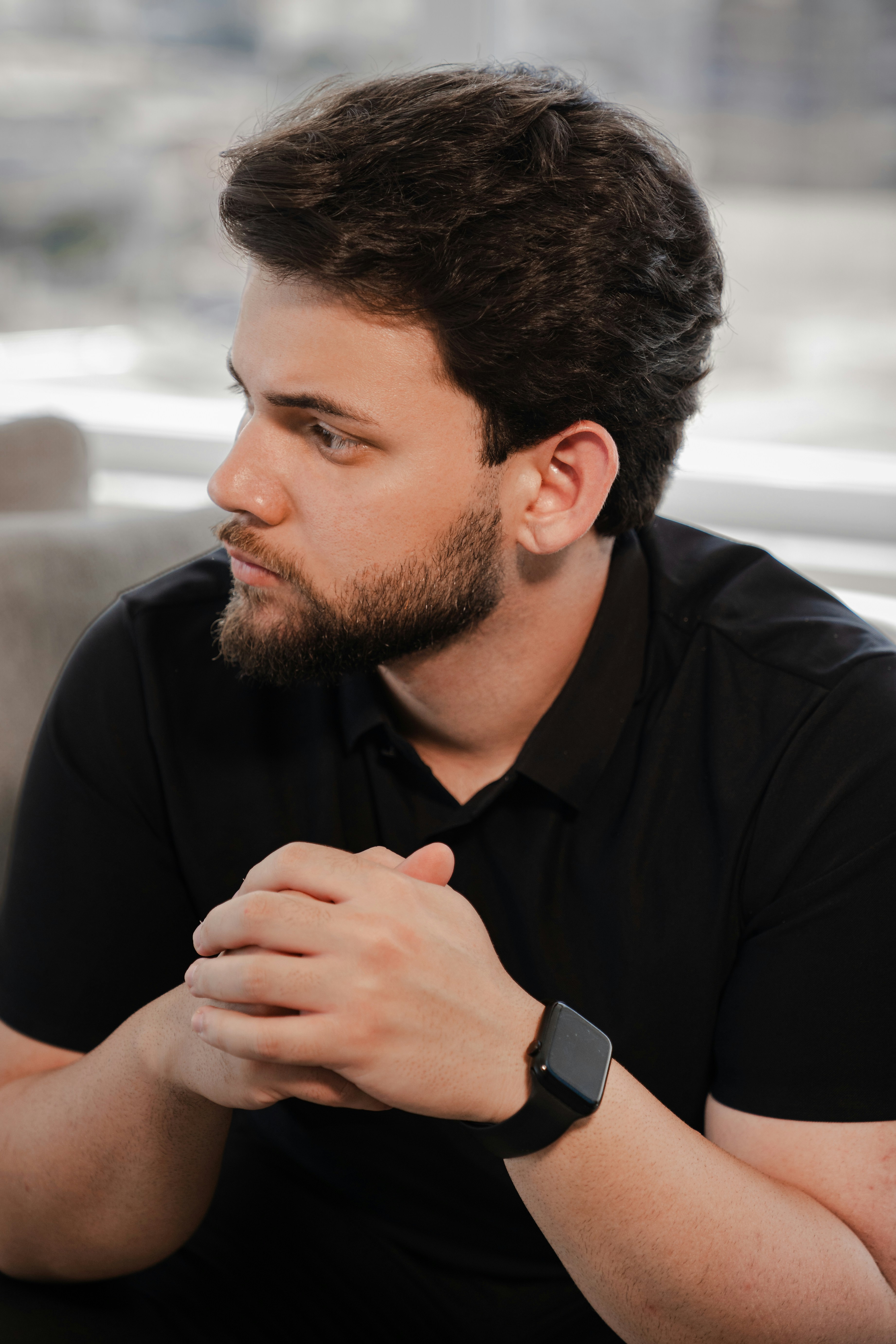 Thoughtful Pause: A Portrait in Quiet Focus