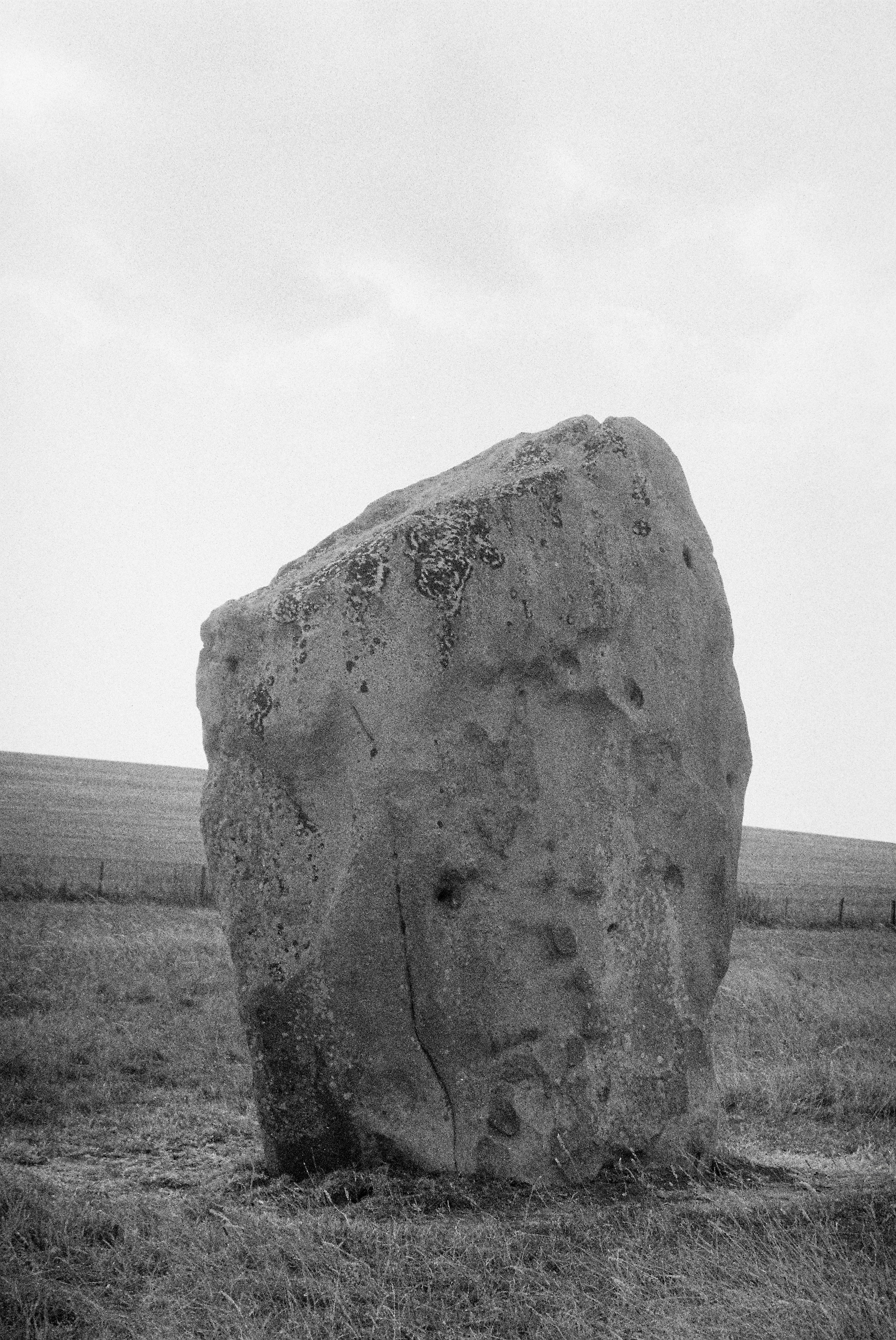 Stone Sentinel in an Open Field