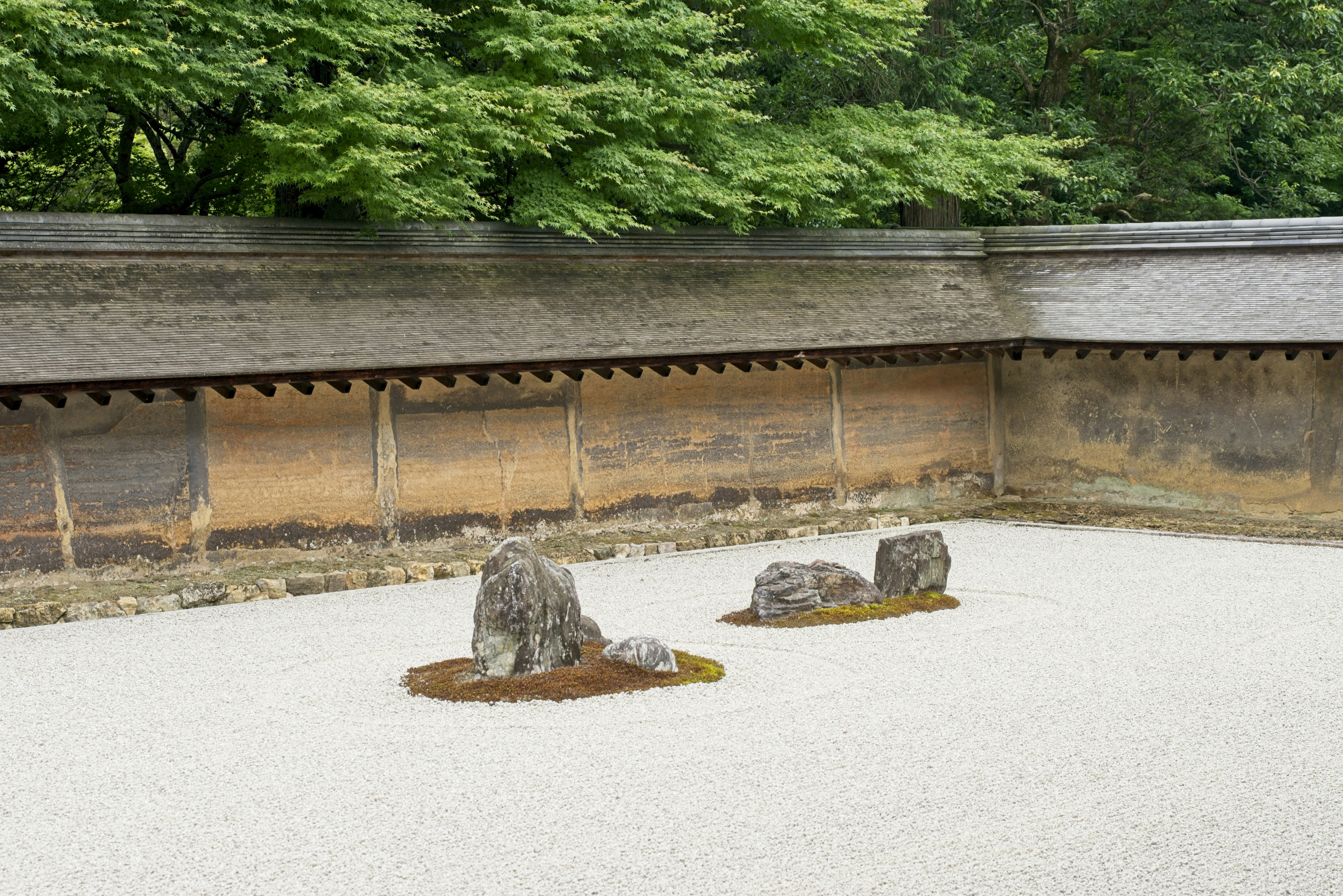 Zen Stones in a Quiet Gravel Courtyard