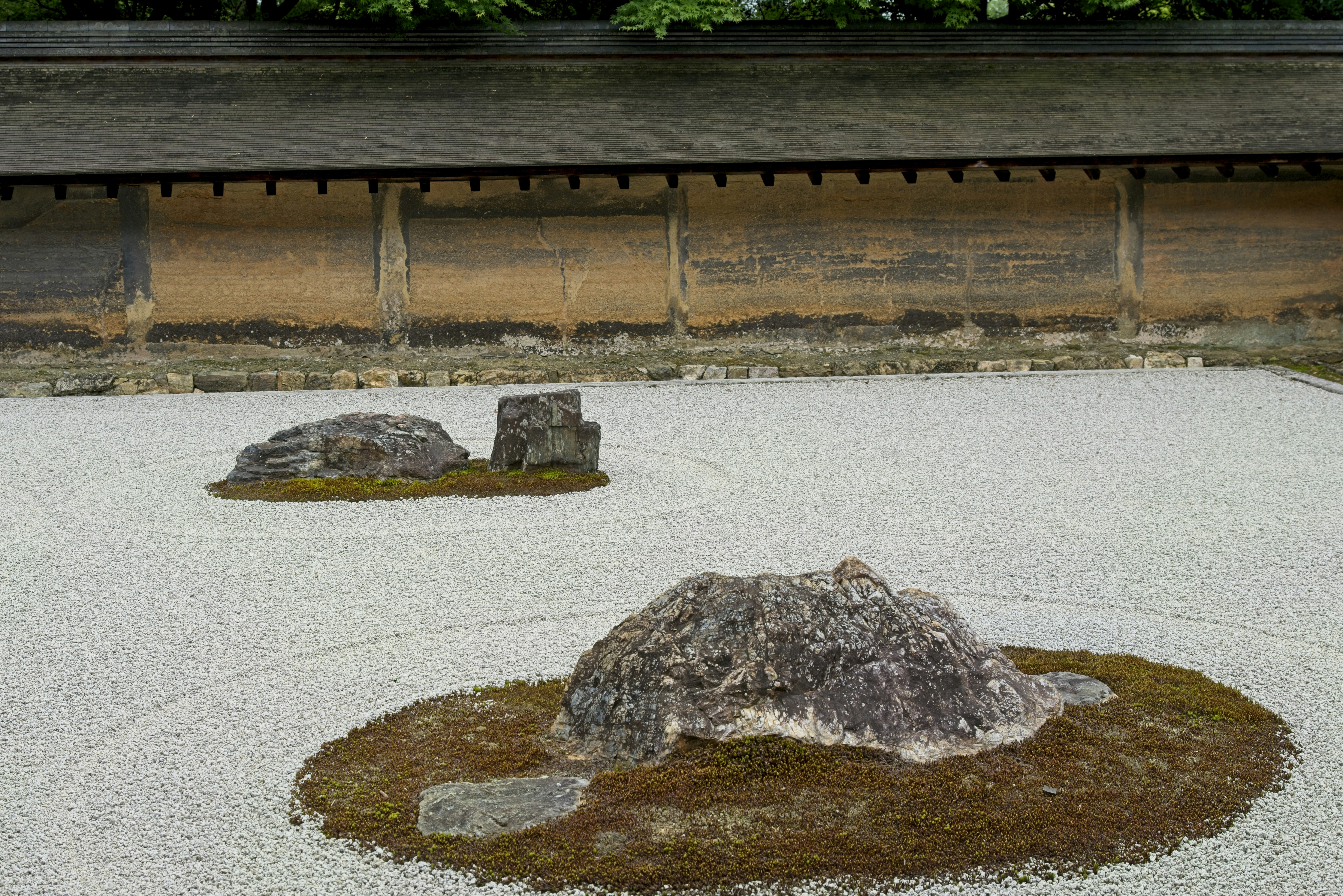 Minimal Zen Landscape: Rocks in a Gravel Garden