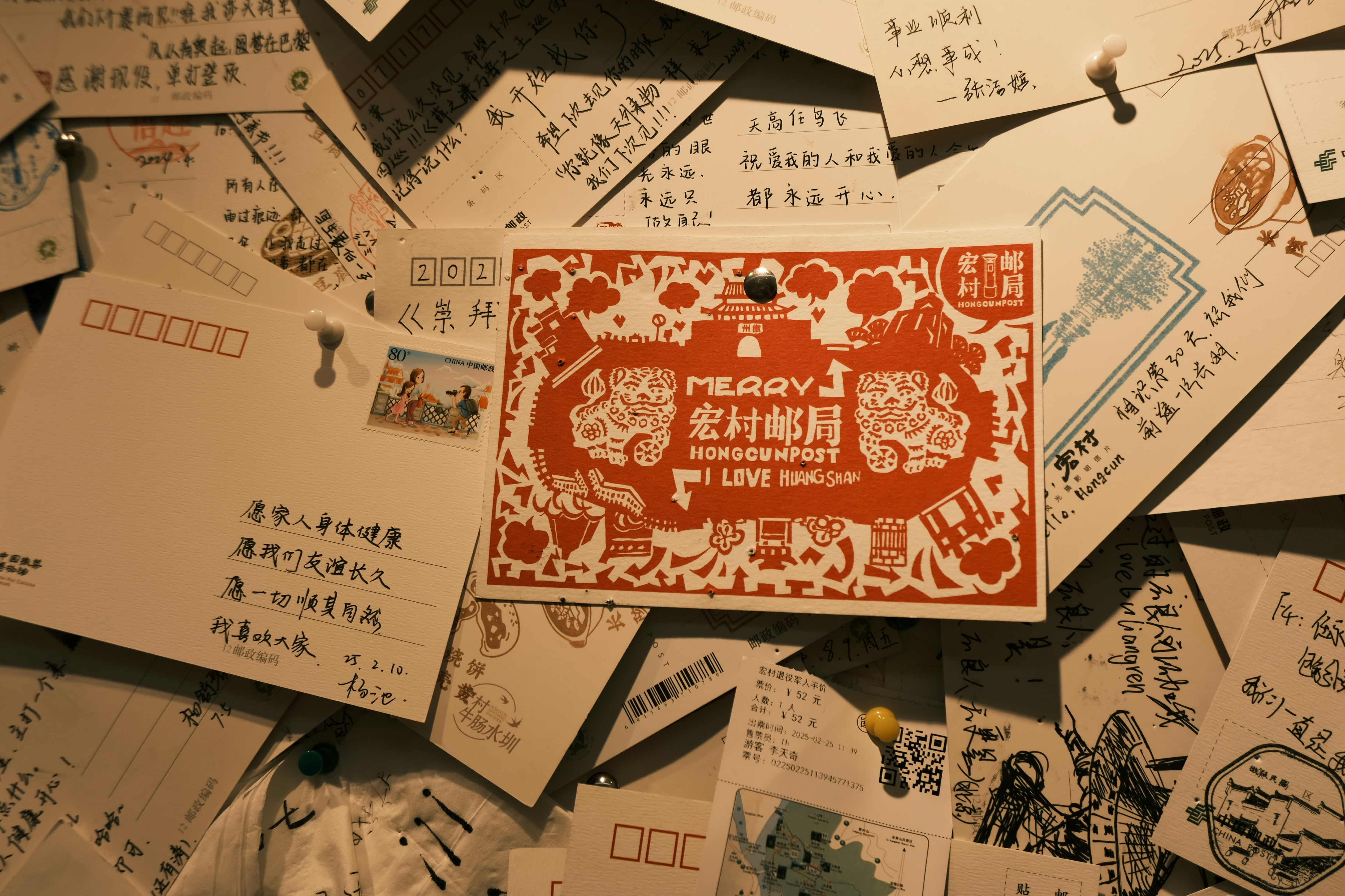 Red Envelope Among Cards: A Whisper of Lunar Luck