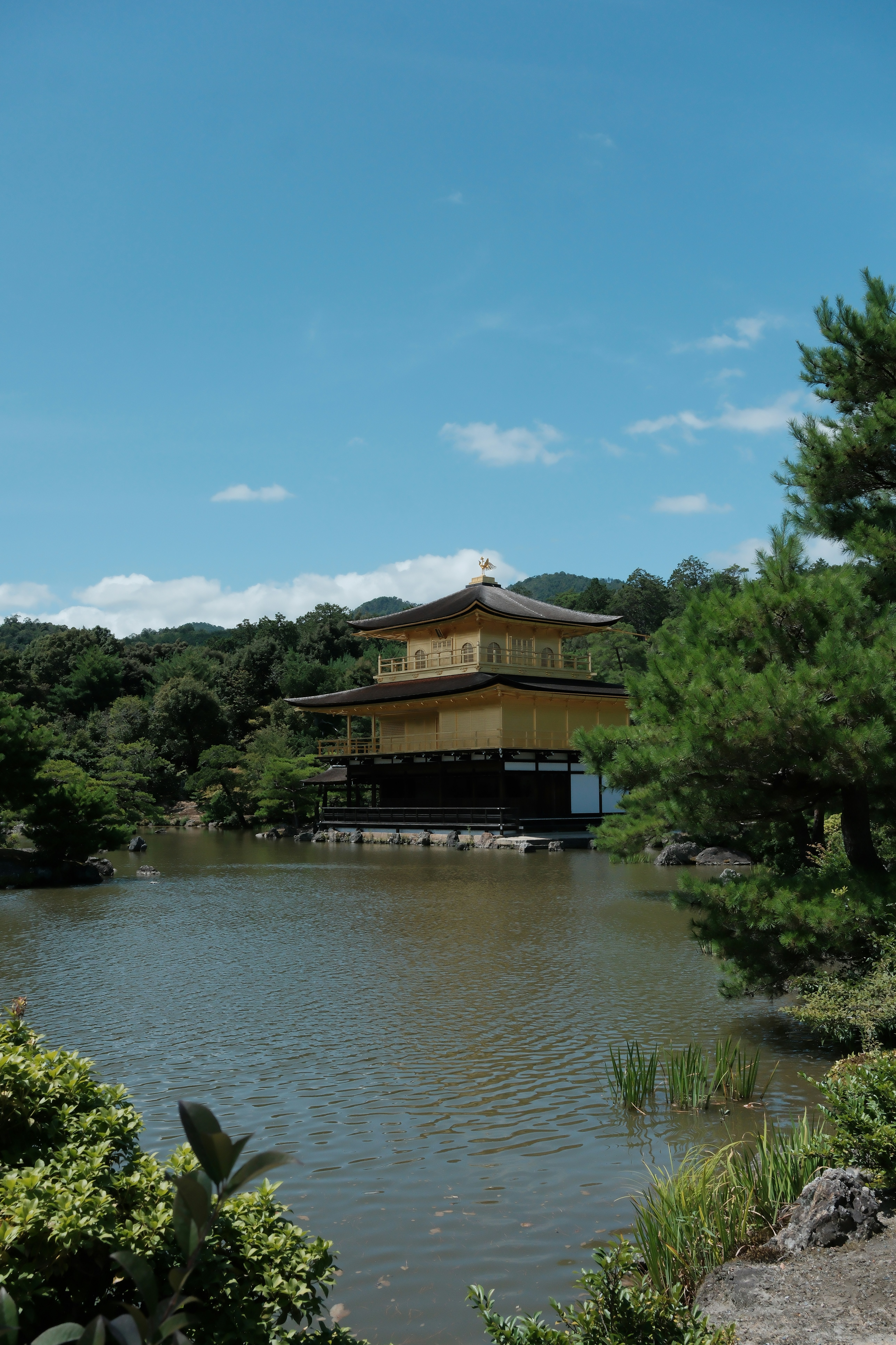 Golden Pavilion Rising Over a Tranquil Lake