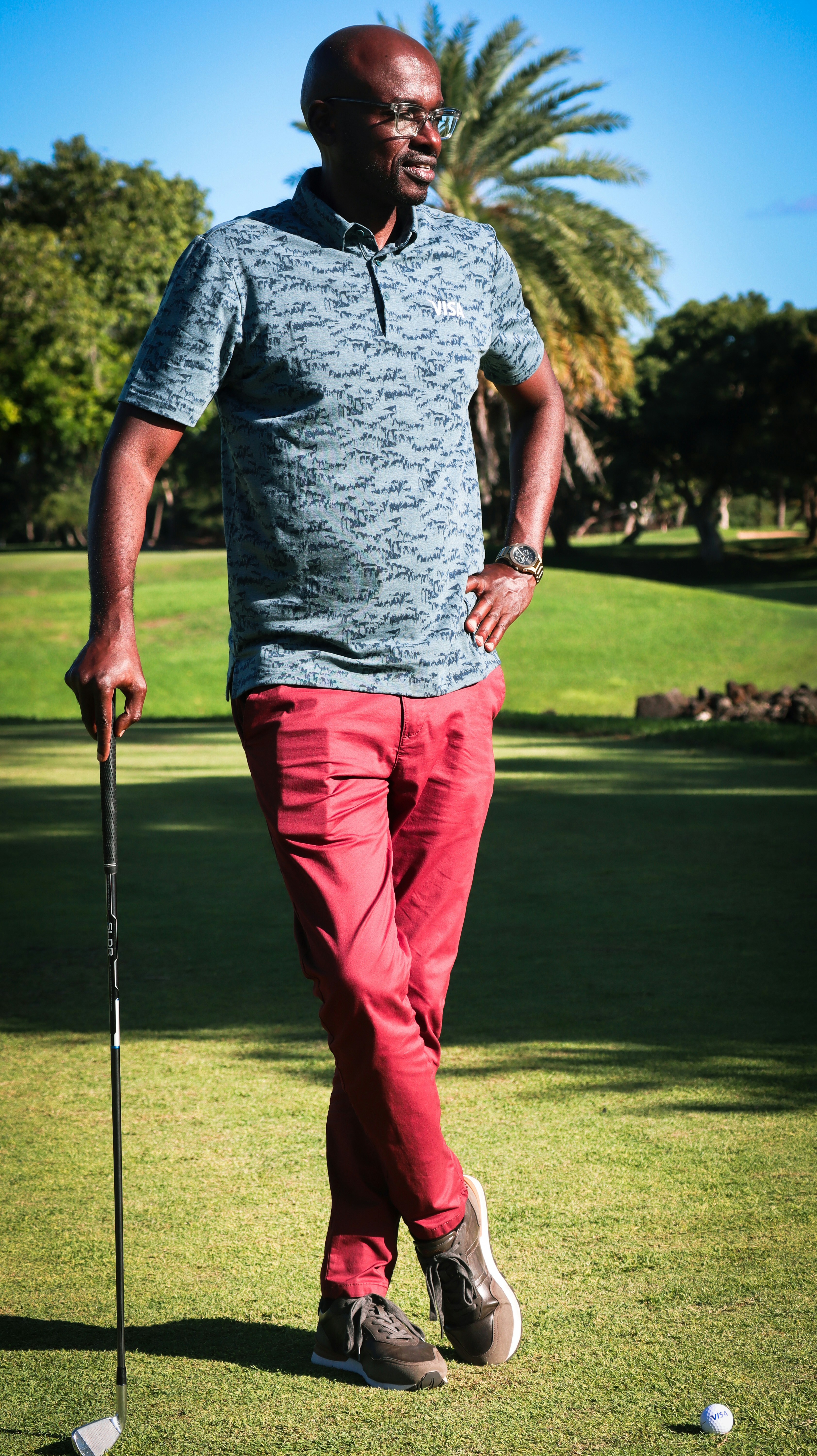 Golfing in the Glow: A Confident Swing on the Lush Green