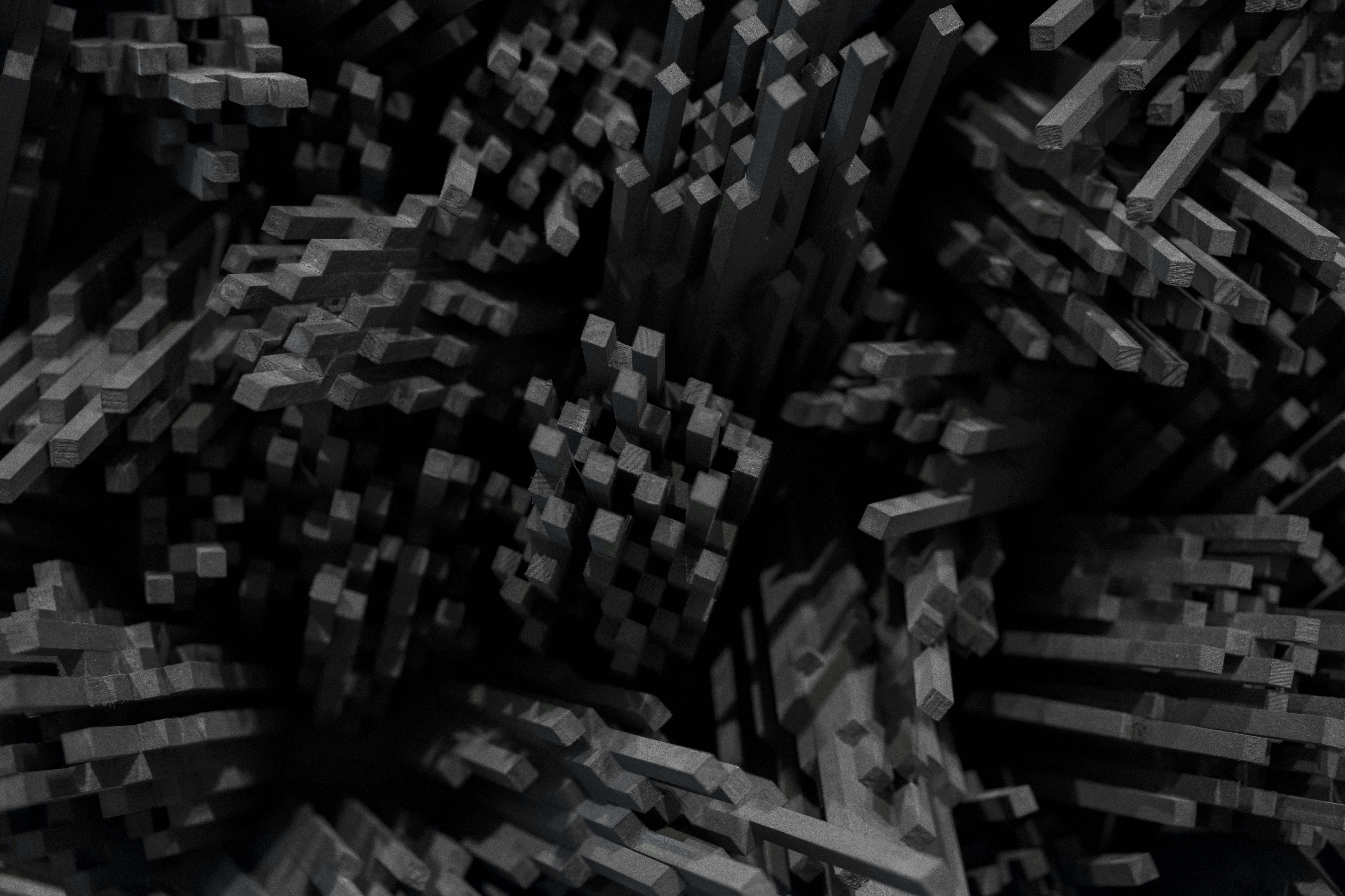 Echoes of Geometry: A Dark Tangle of Blocks