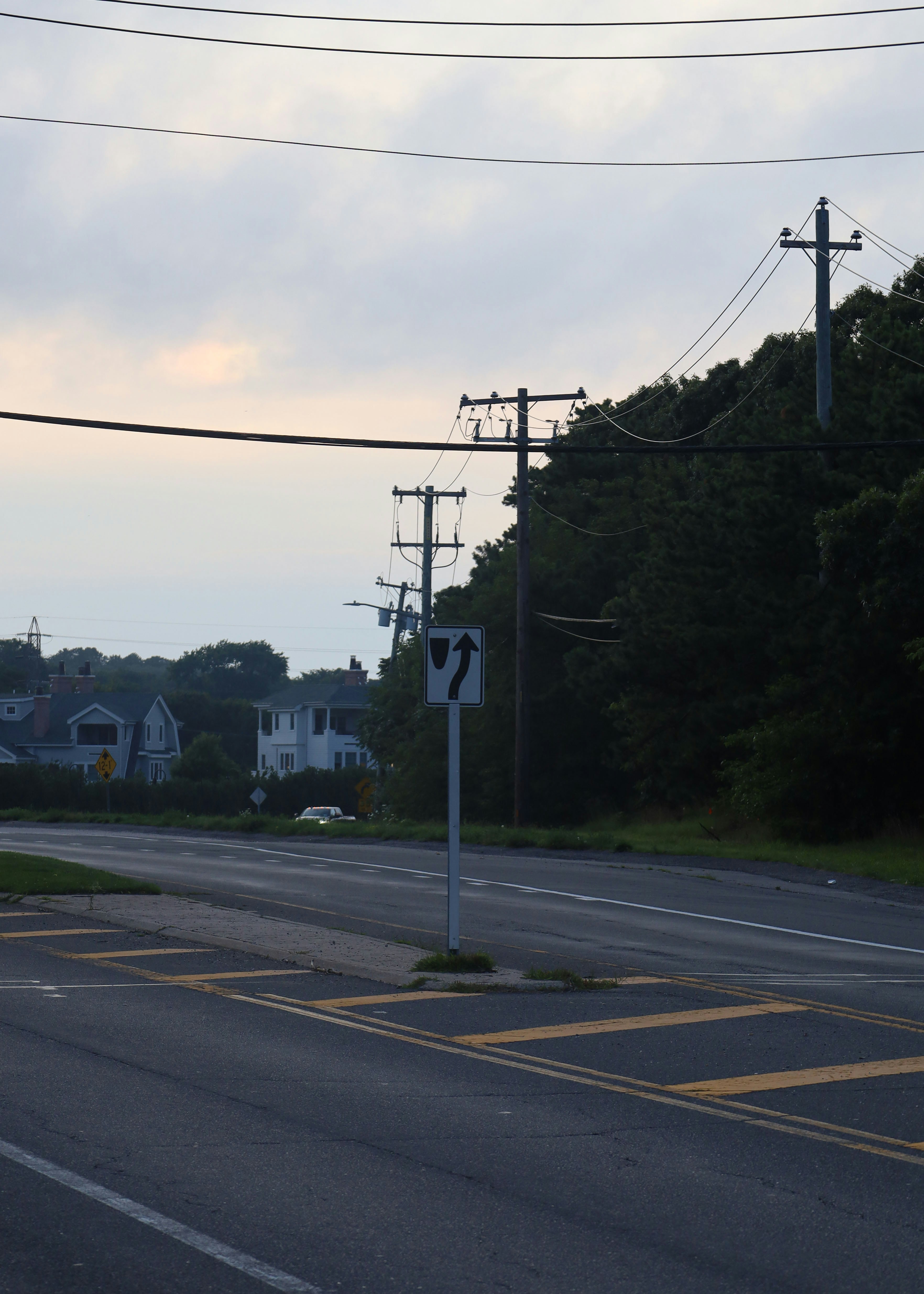 Trajectory of Quiet Suburban Route at Dusk