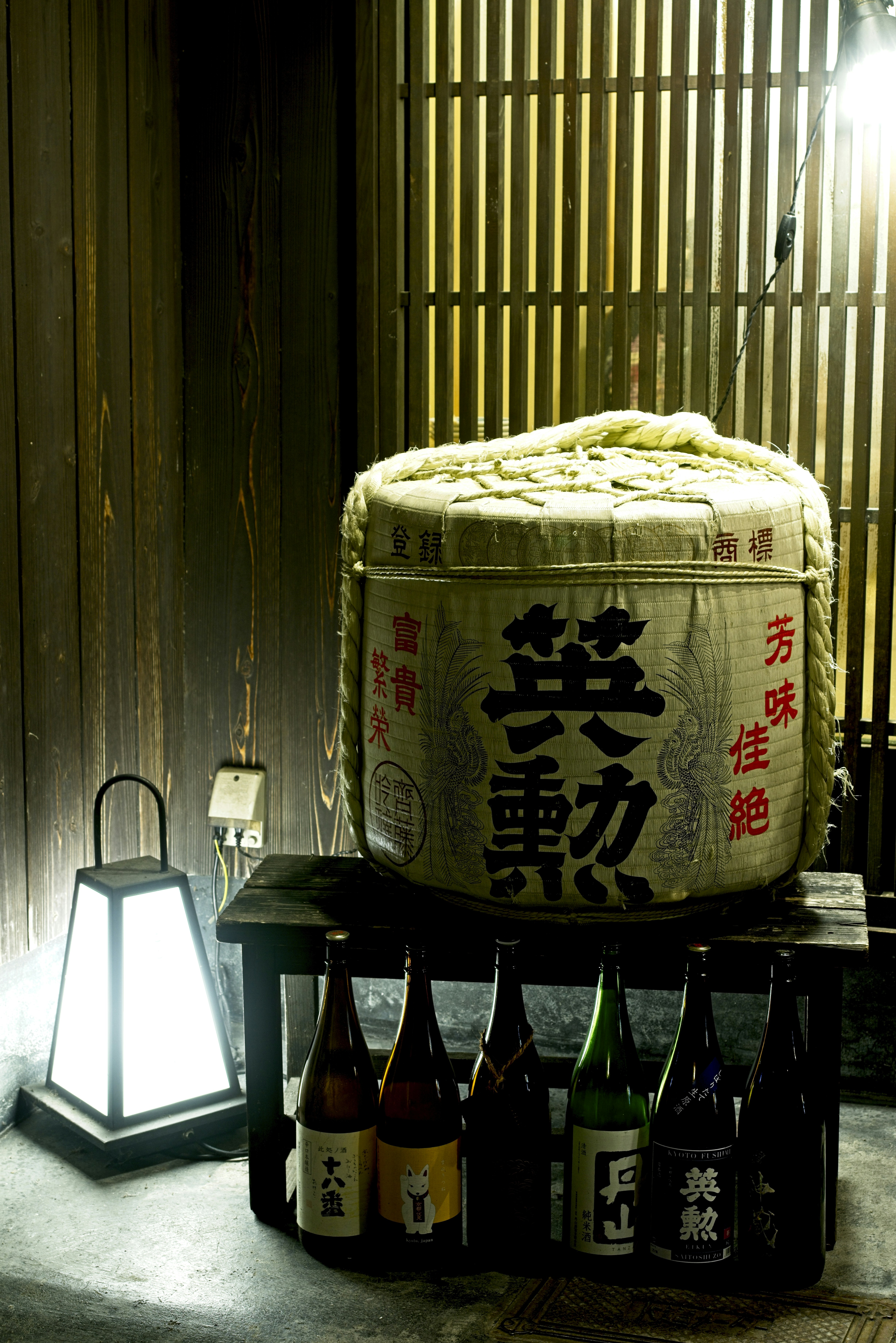 Lantern Light over a Barrel: A Quiet Brewery Corner