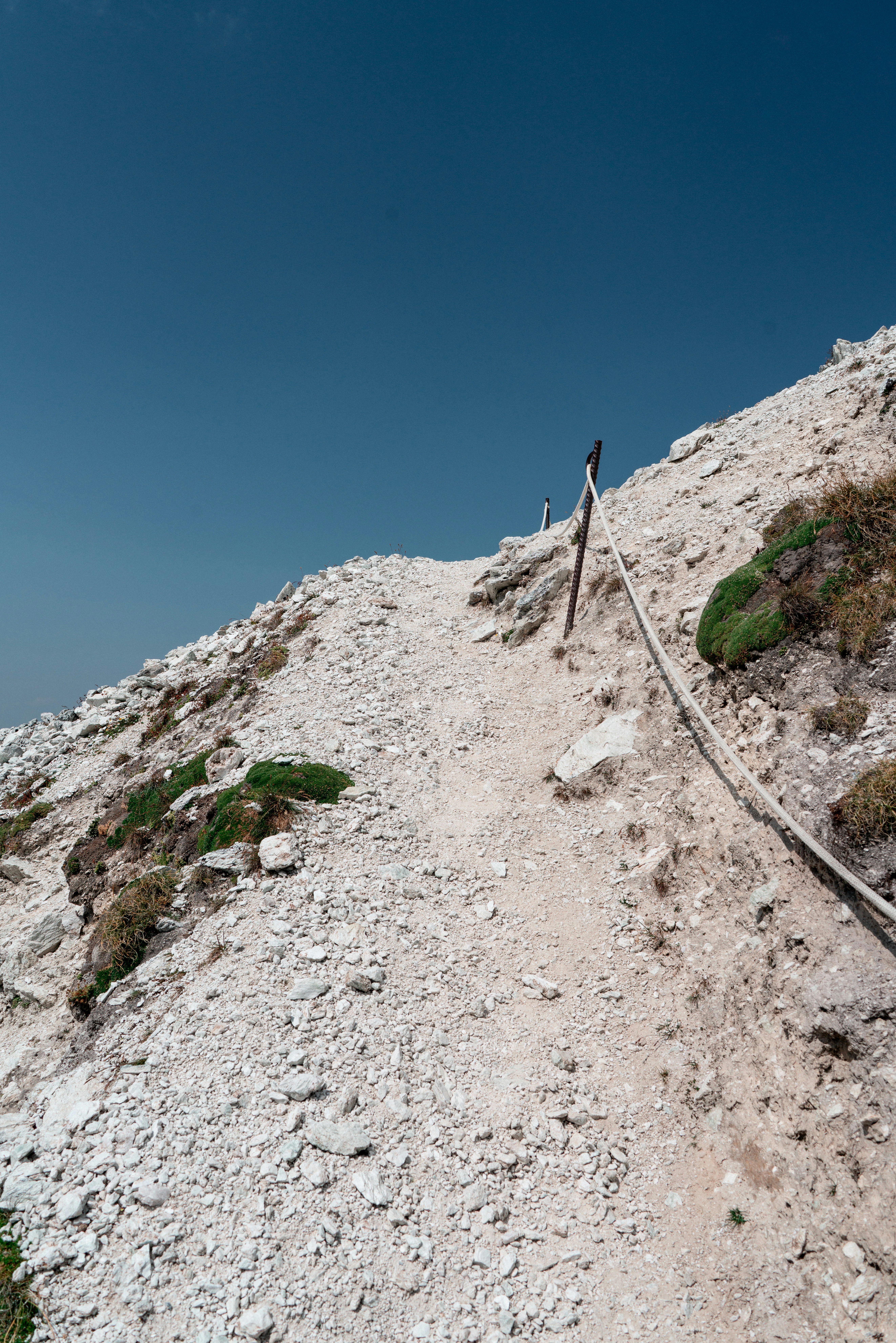 Ridge Walk: Narrow Trail Toward the Sky
