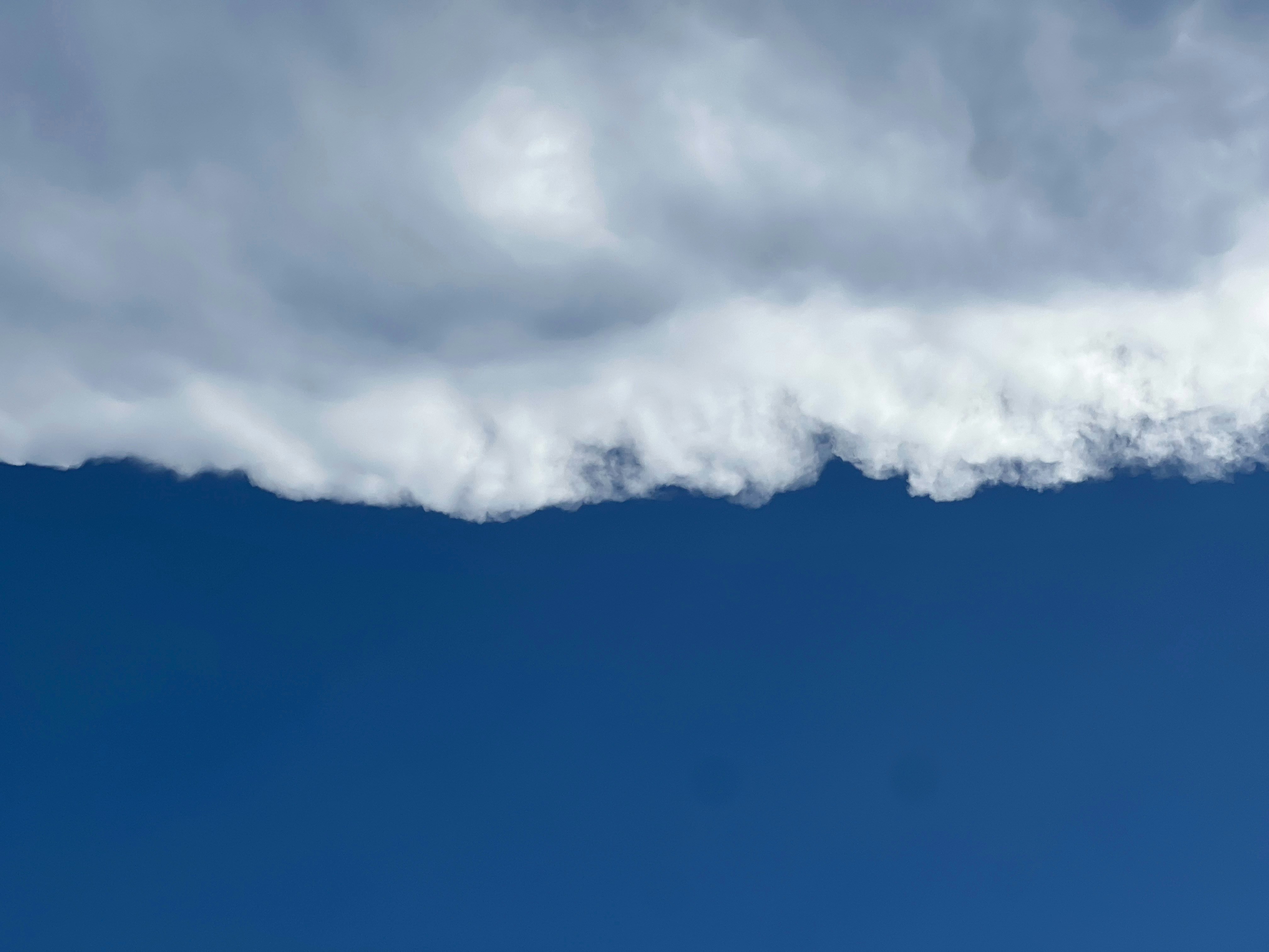 Cloud Edge over a Pristine Blue Sky