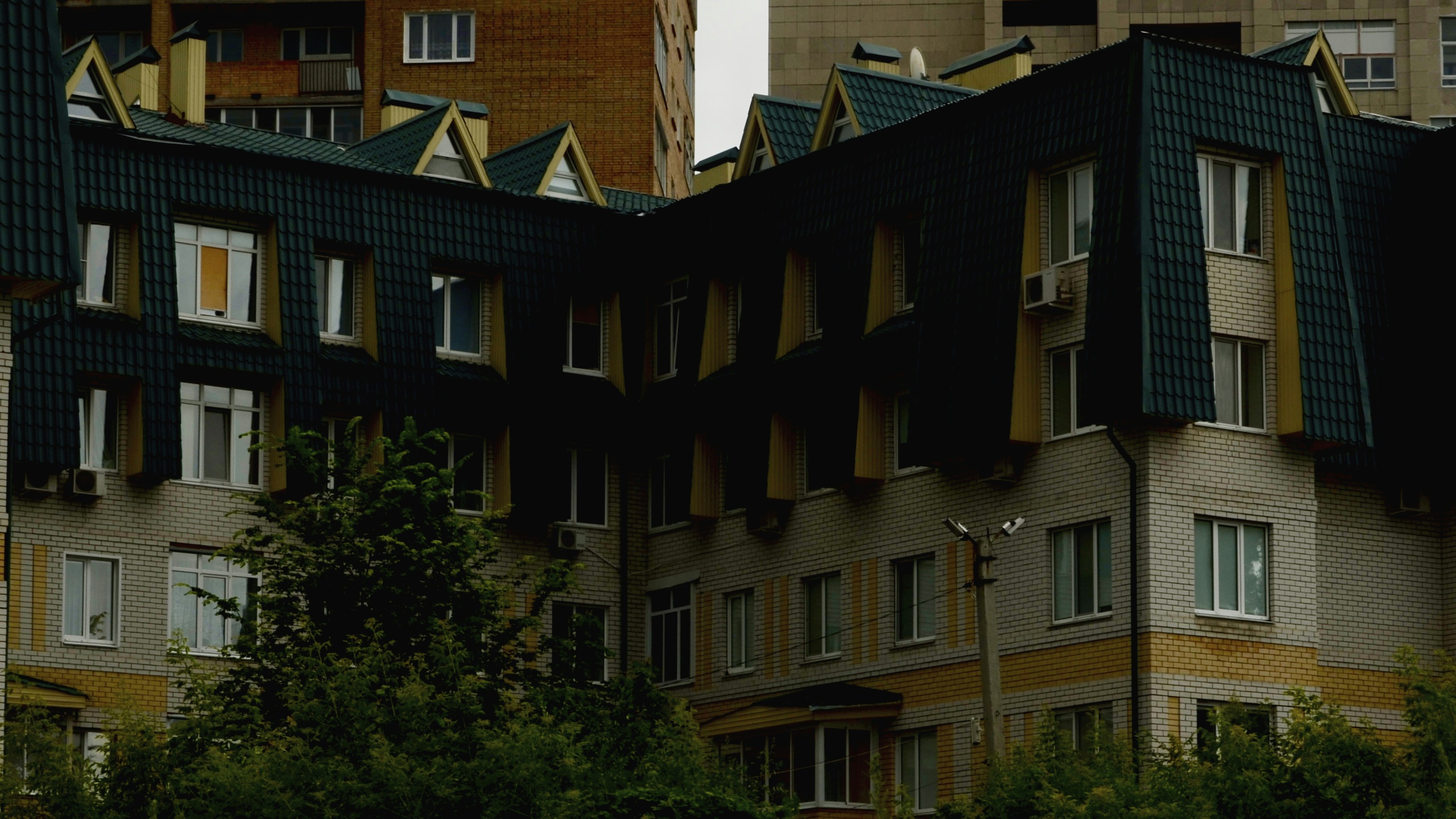 Urban Windows and Slanted Rooflines