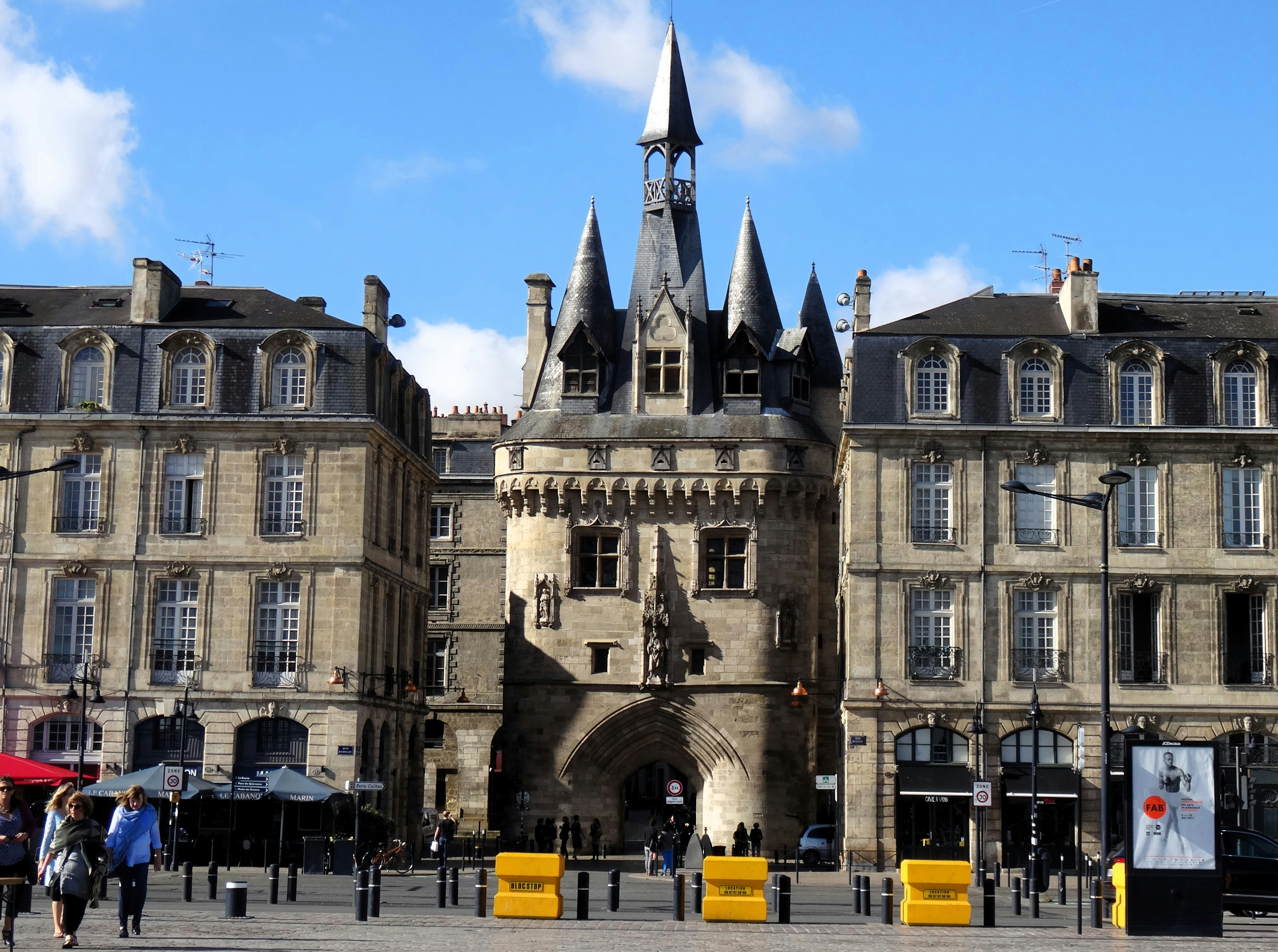 Gothic Gateways Framing a Historic Square