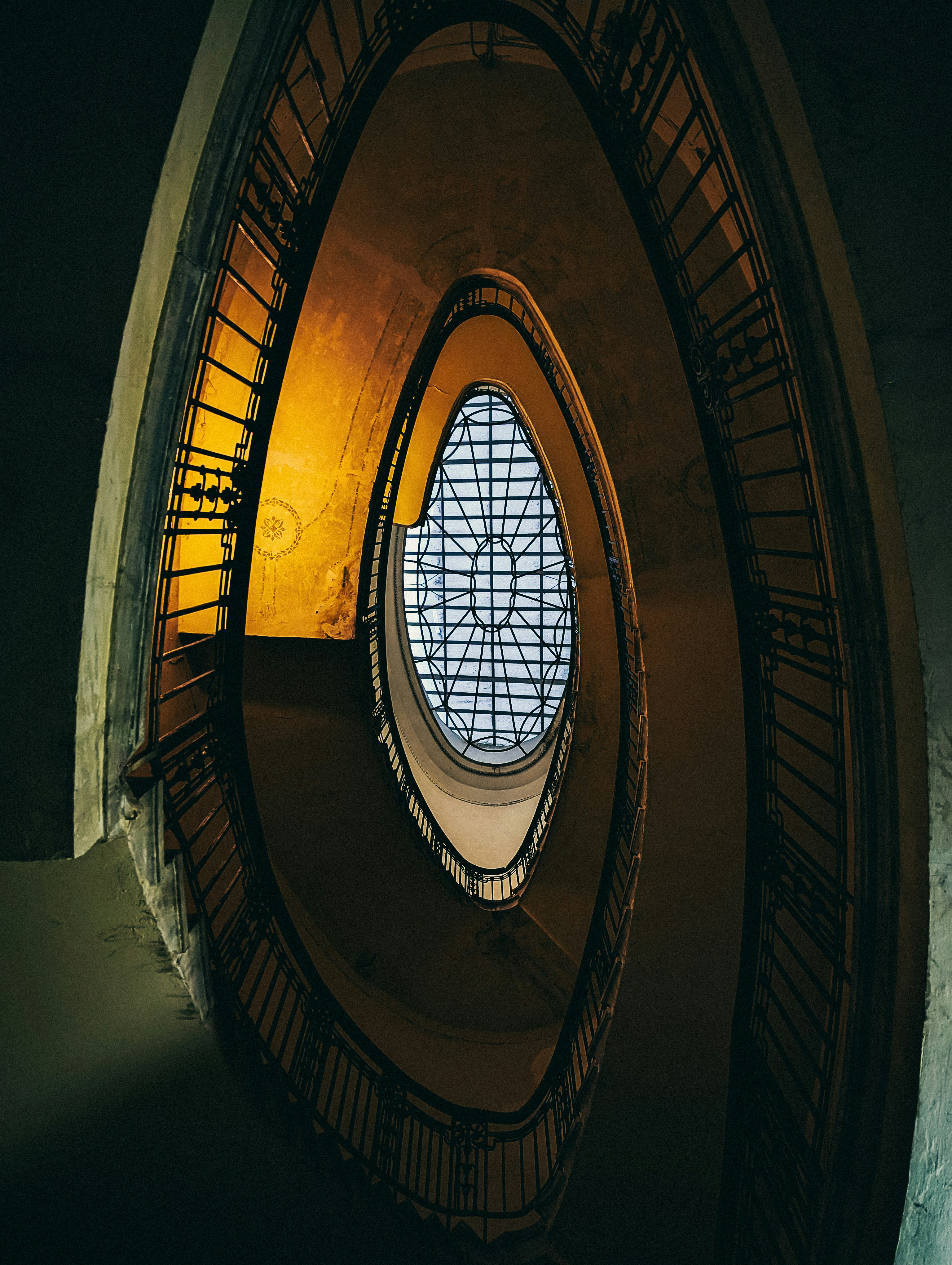 Spiral Ascent: A Windowed Cylinder of Light