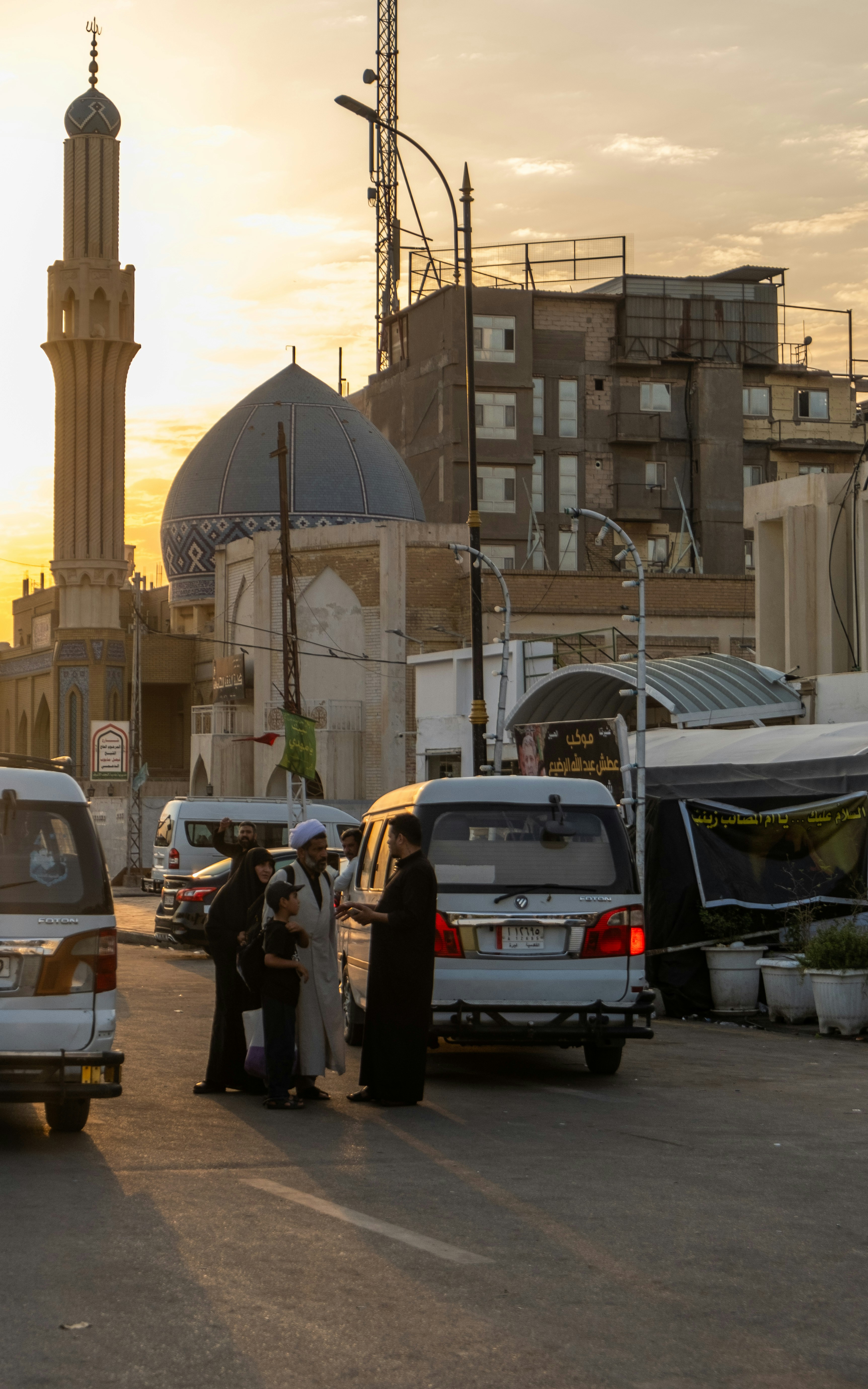 Evening Market at the Mosque Archway