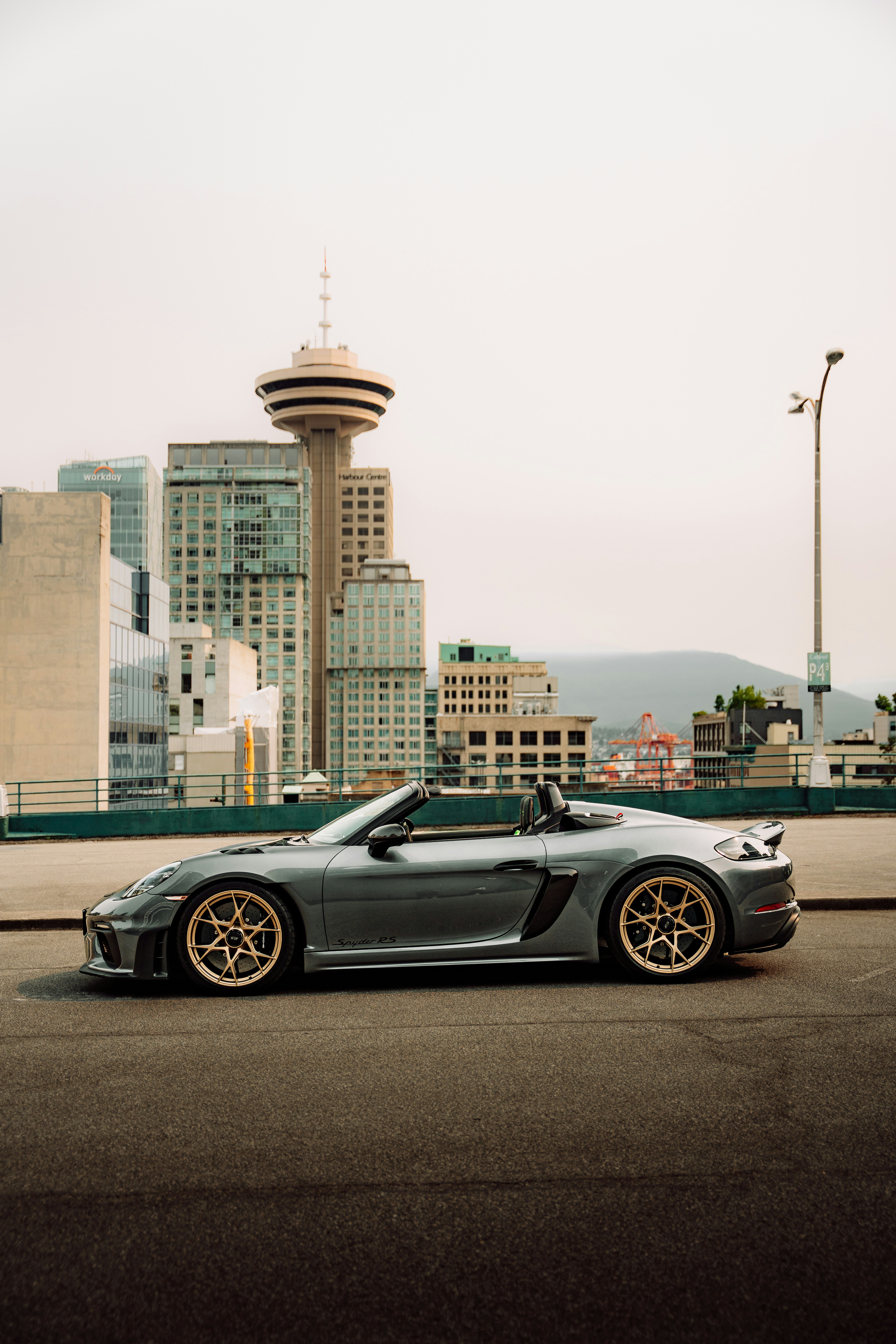 Mid-Engine Thunder: A Convertible Pursues the City