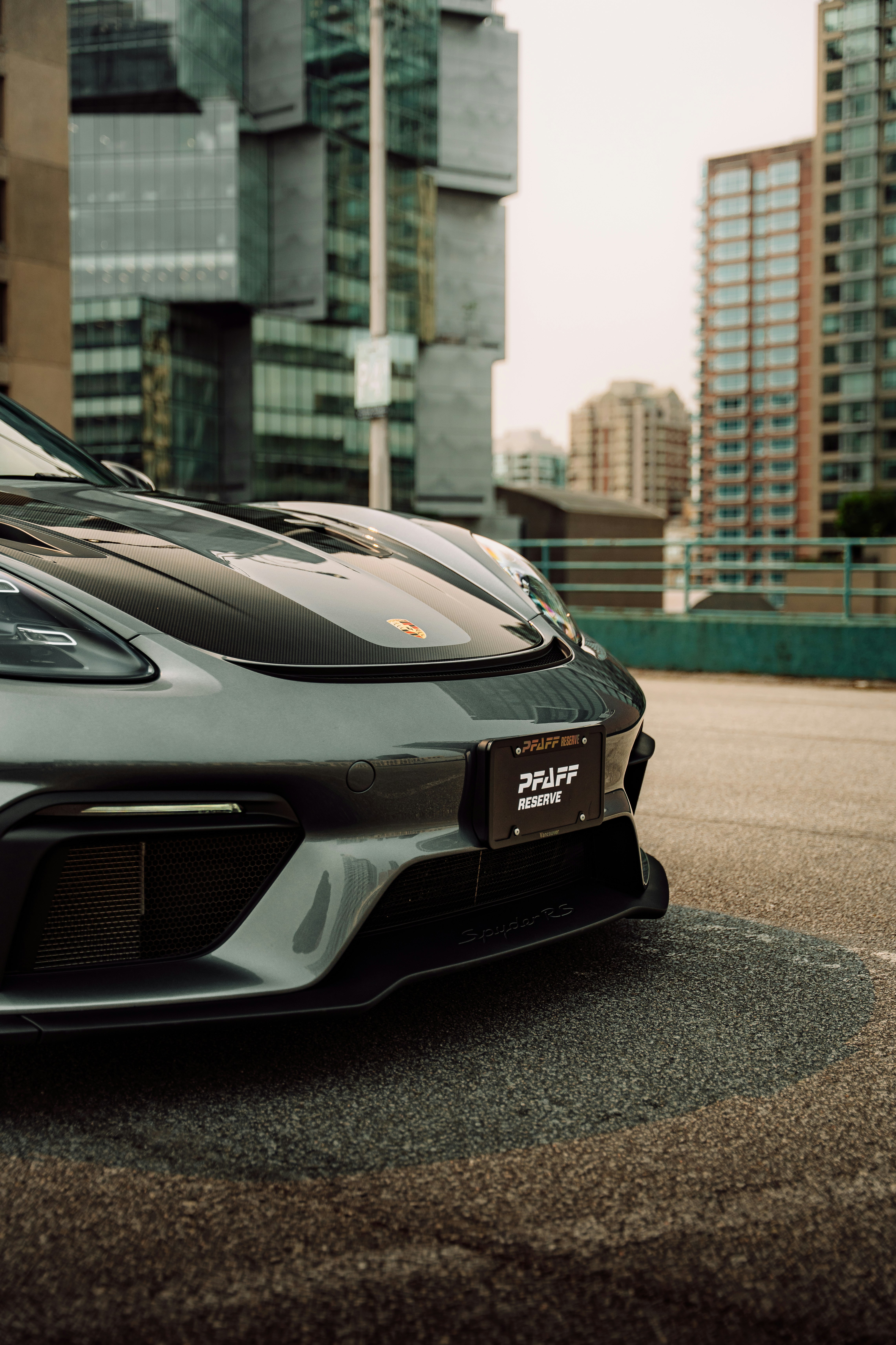 Low-Angle Prelude to Velocity: The Porsche Power at the City Edge