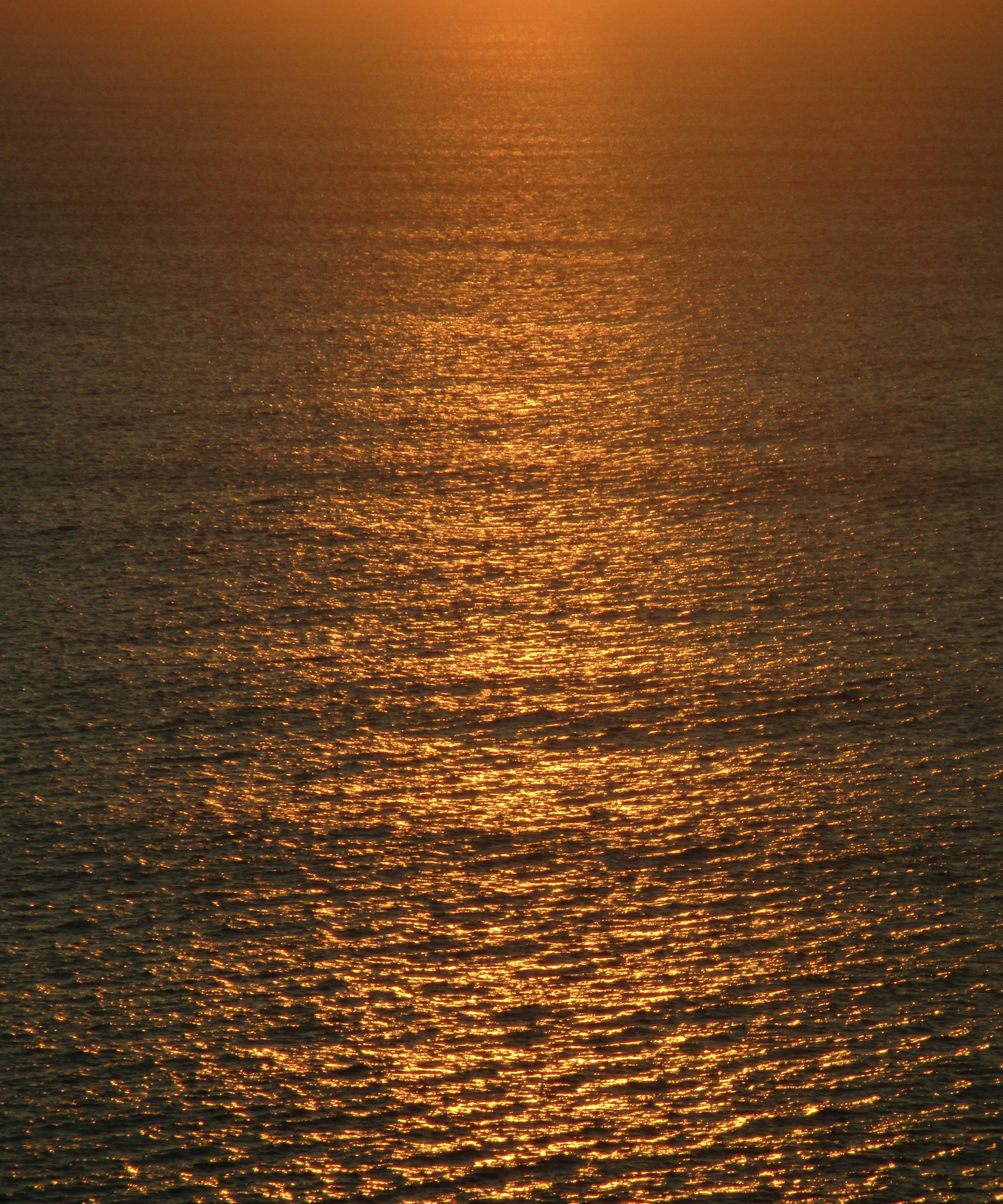 Sunlit Wake of the Sea: A Silent Golden Path