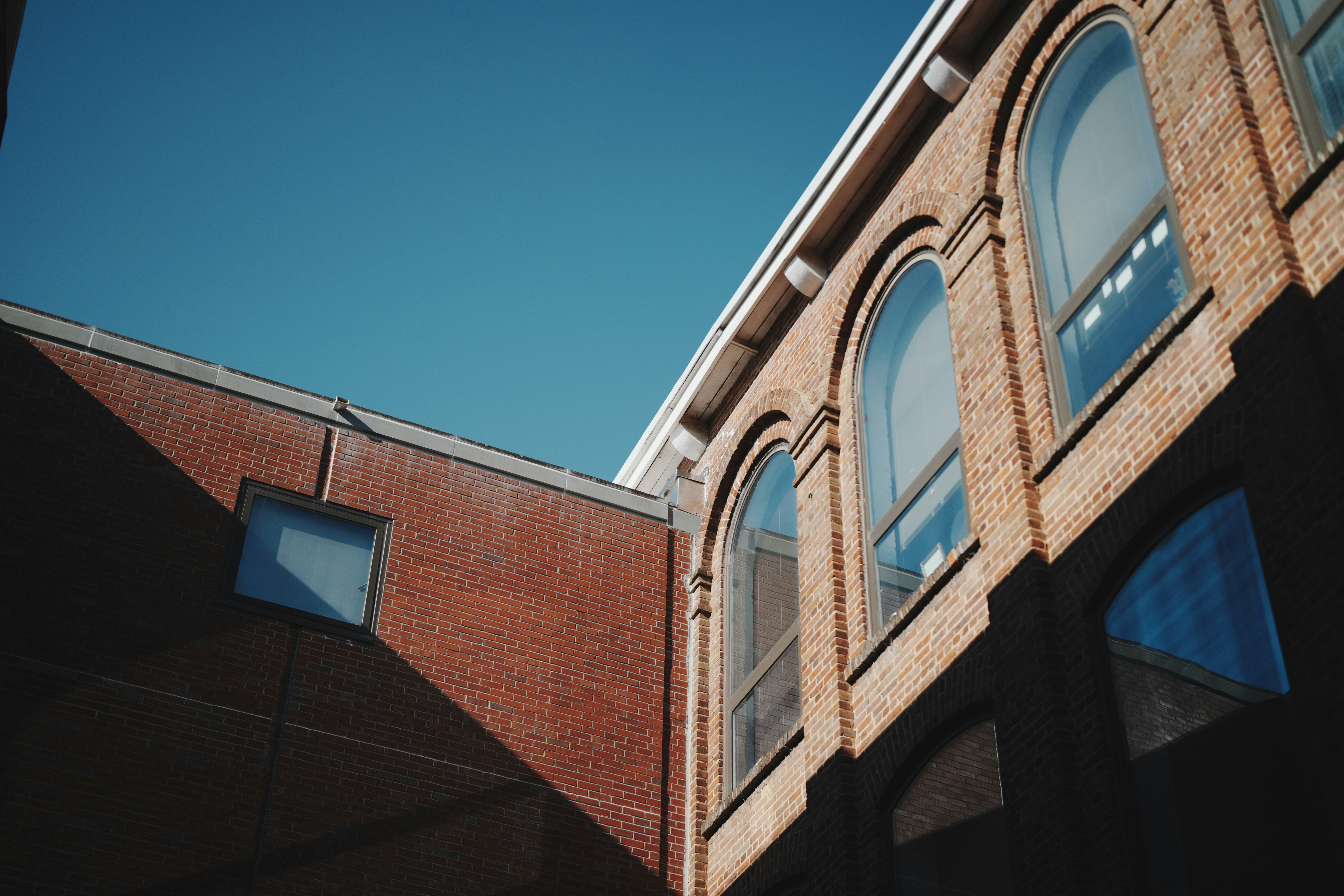 Angle of Brick and Blue Sky