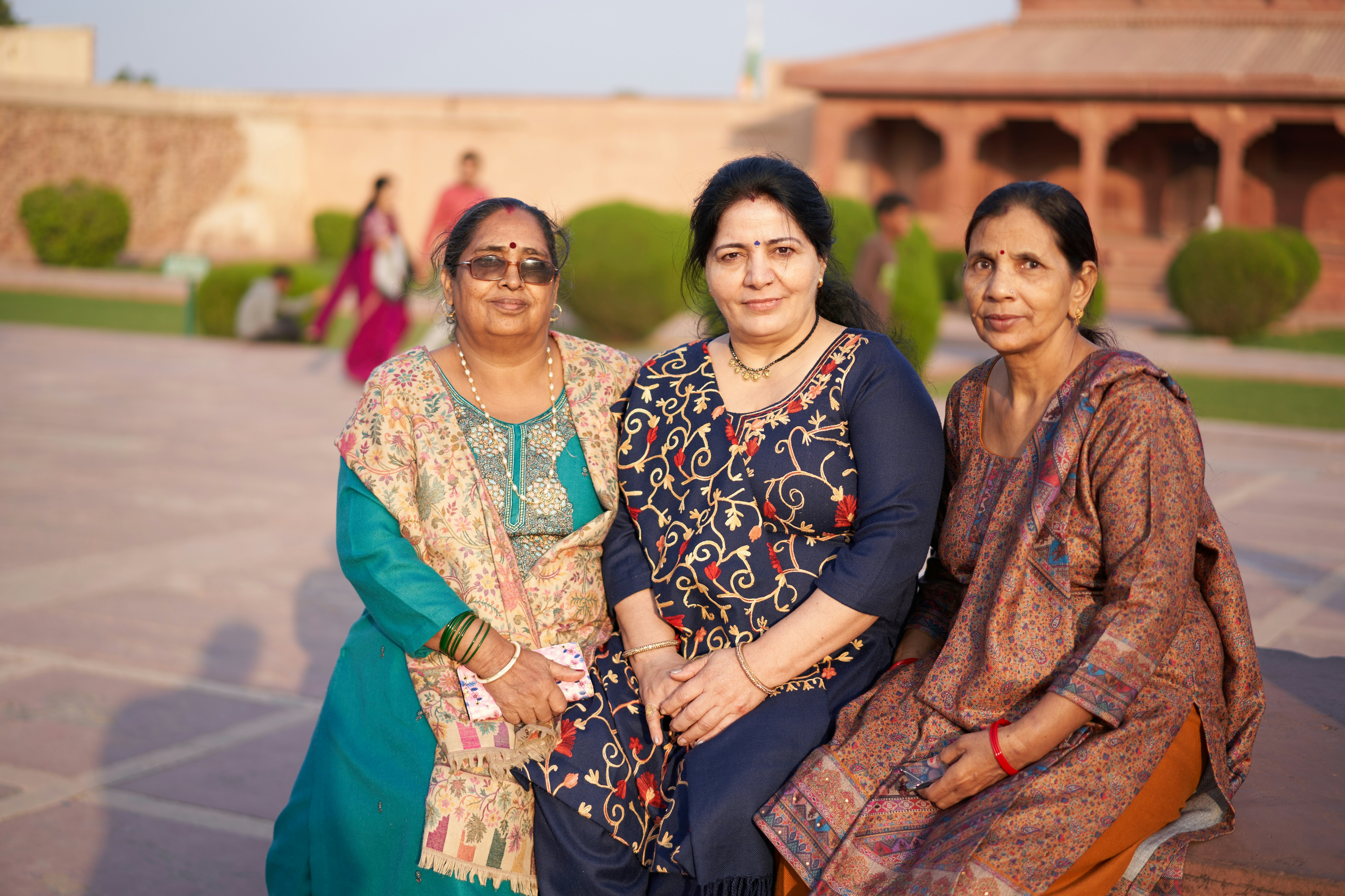Three Generations in Graceful Harmony at a Heritage Site