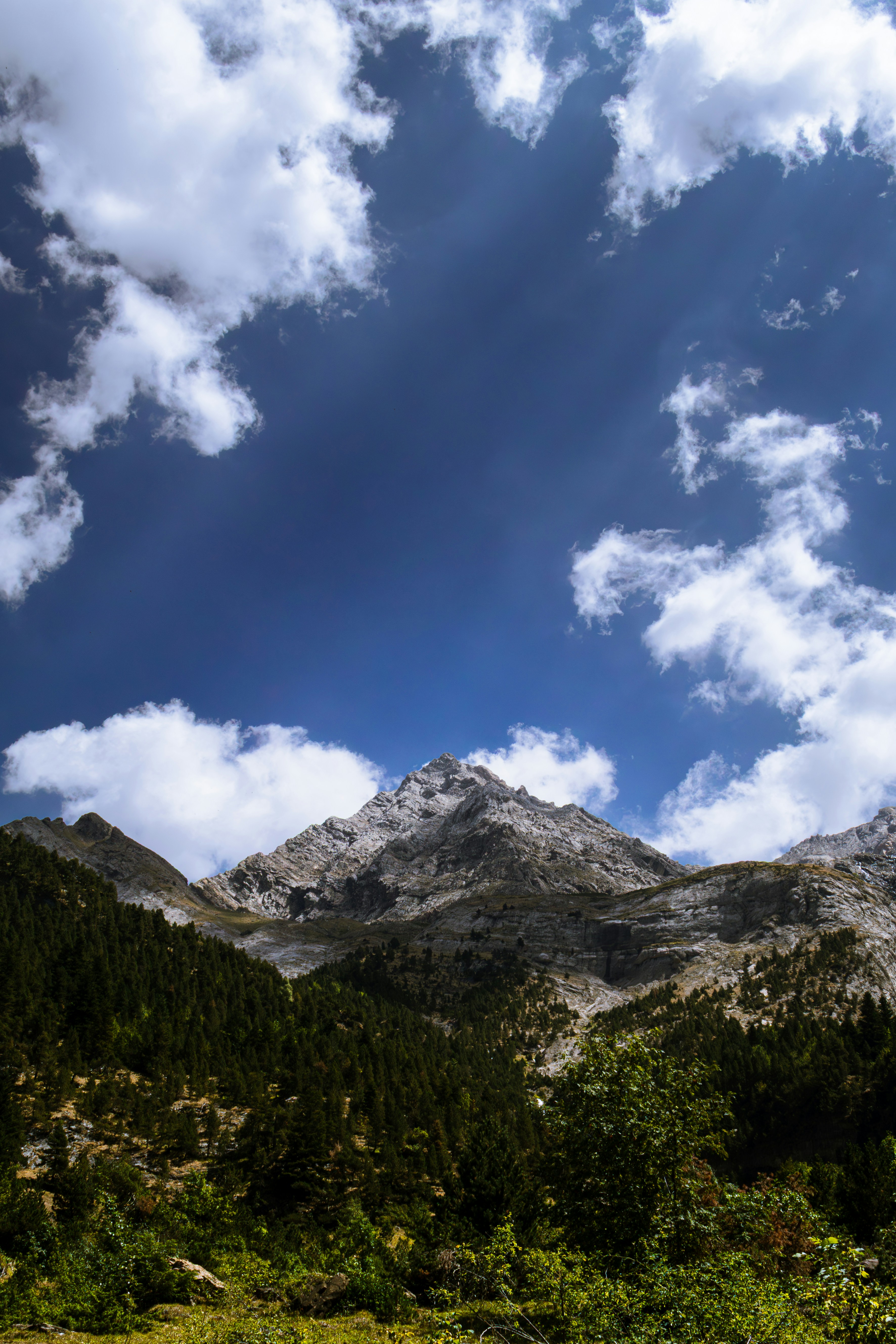 Crest of the Sky: Snow‑kissed Peaks Under a Cerulean Crown