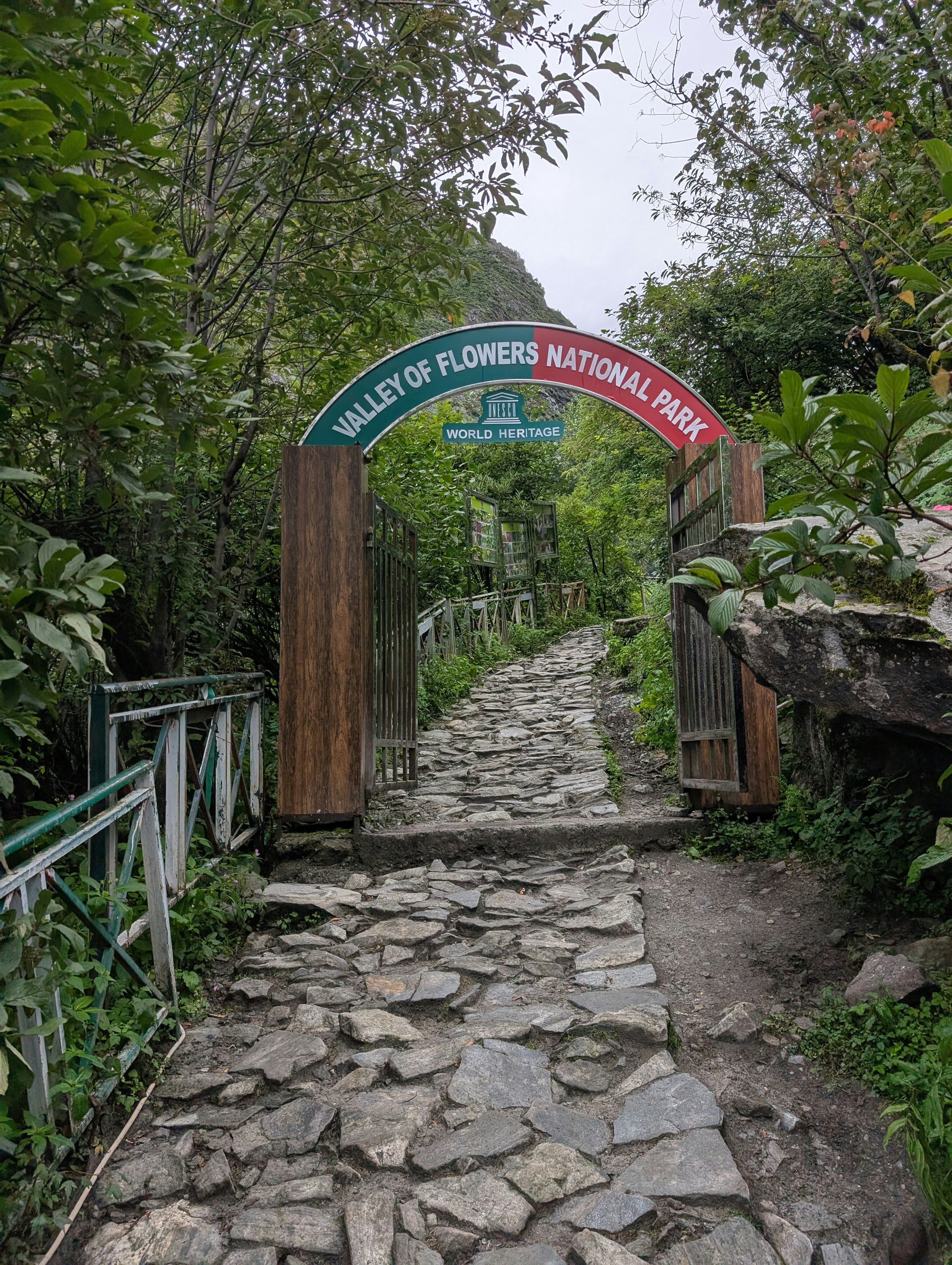Gate to the Valley: Stone Path into Flower Hill