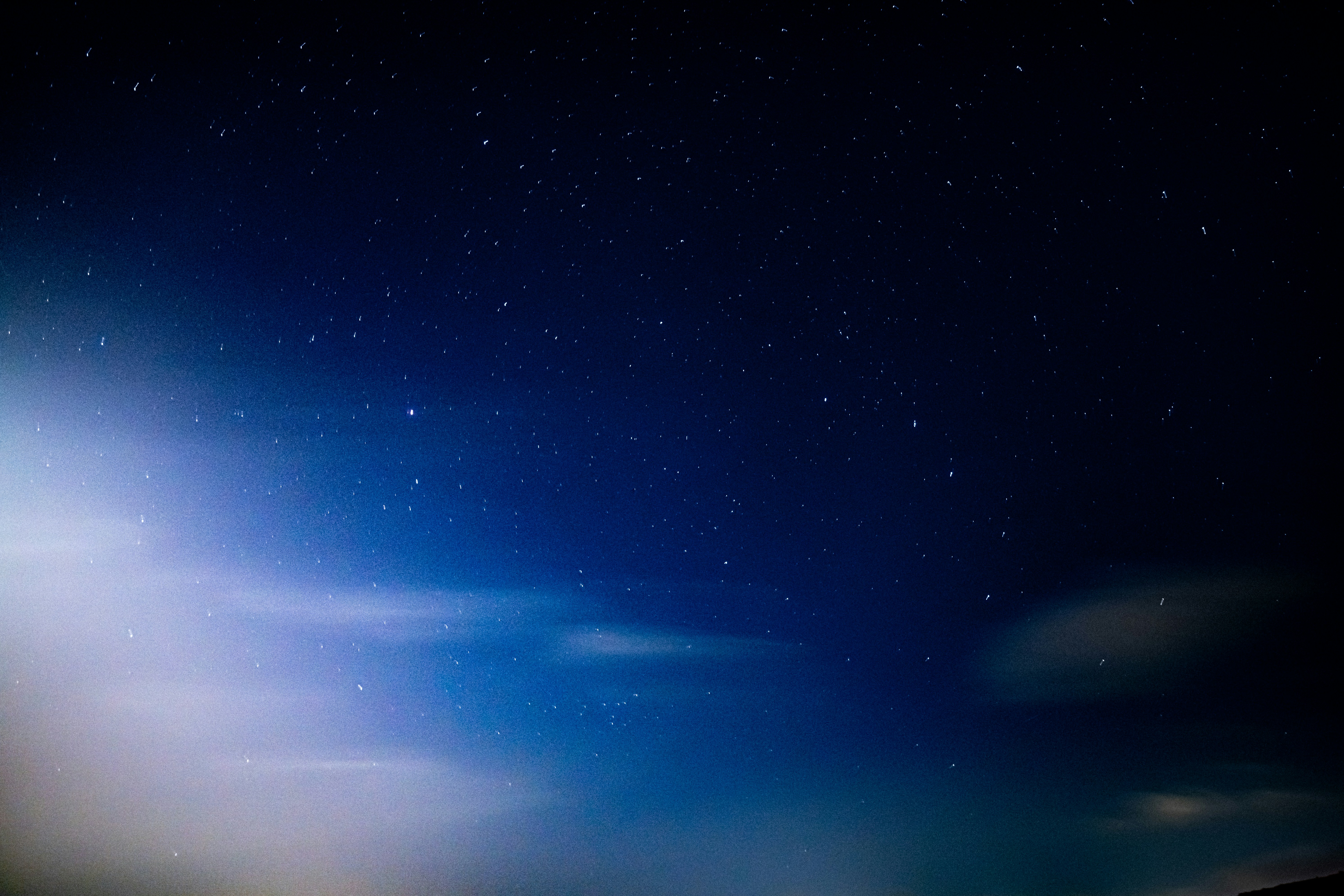 Starfield Over a Quiet Horizon