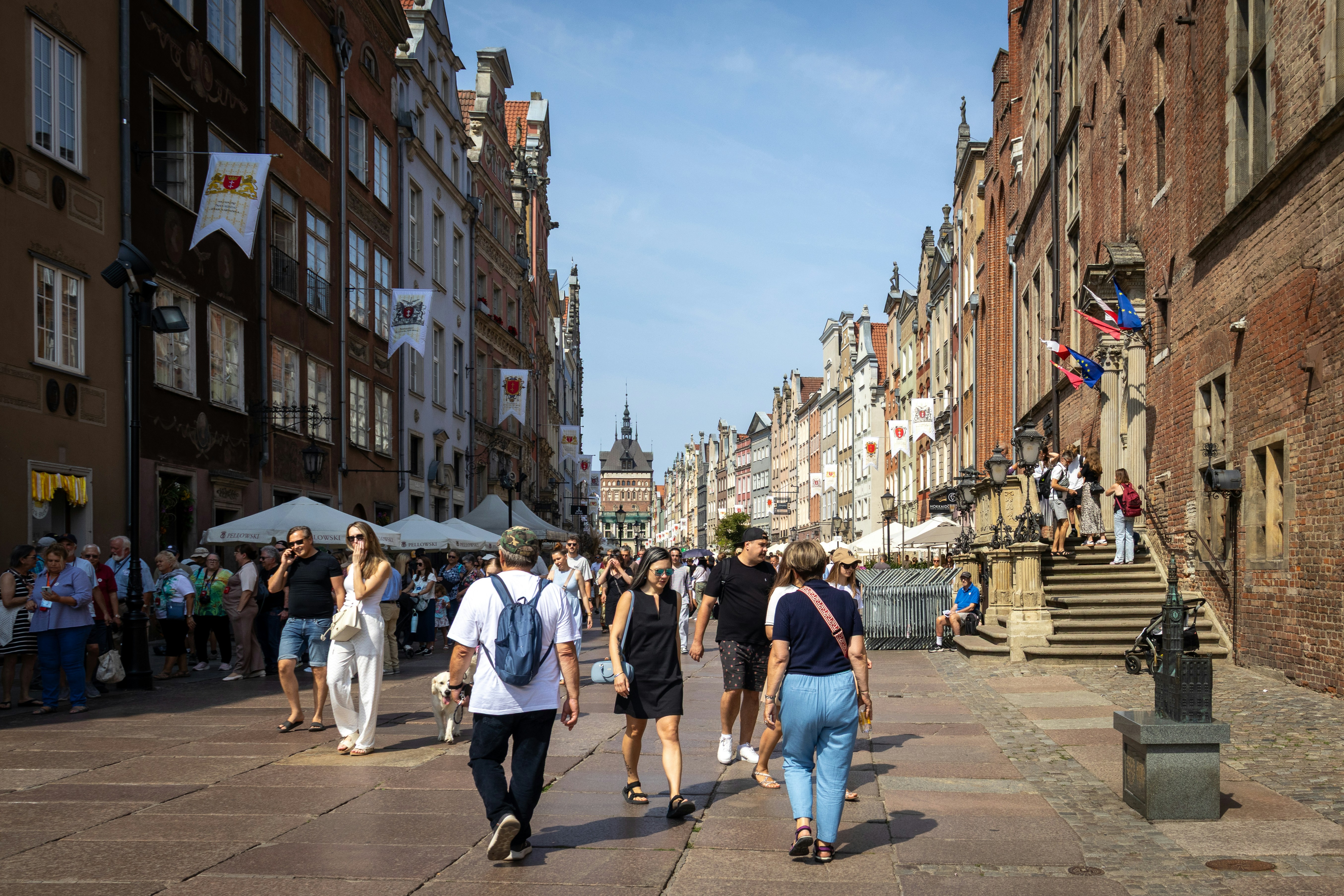 Pedestrian Boulevard Under Historic Gables