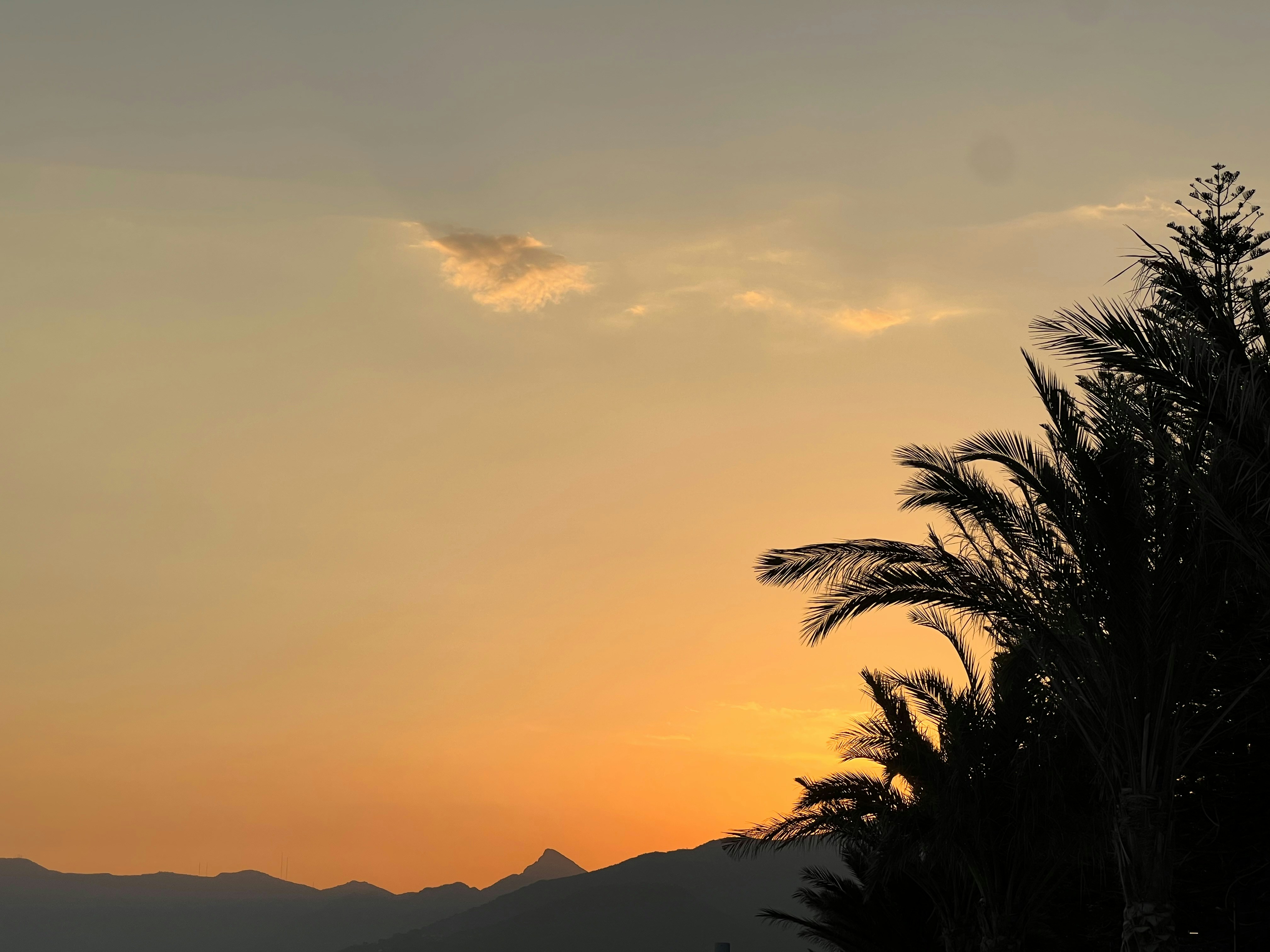 Golden Horizon Beyond Distant Peaks