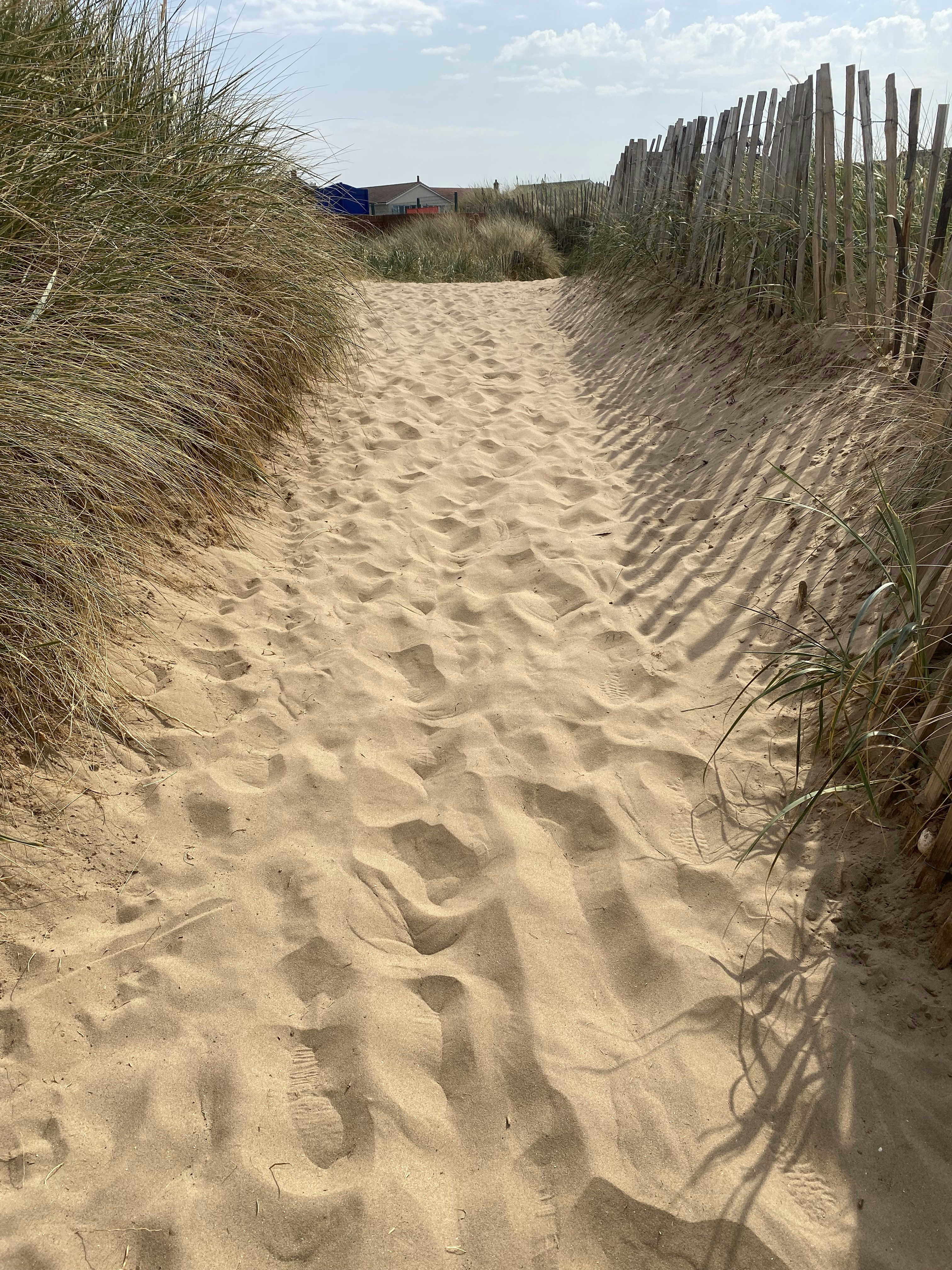 Footpath Through Dune Corridor to the Beach Village