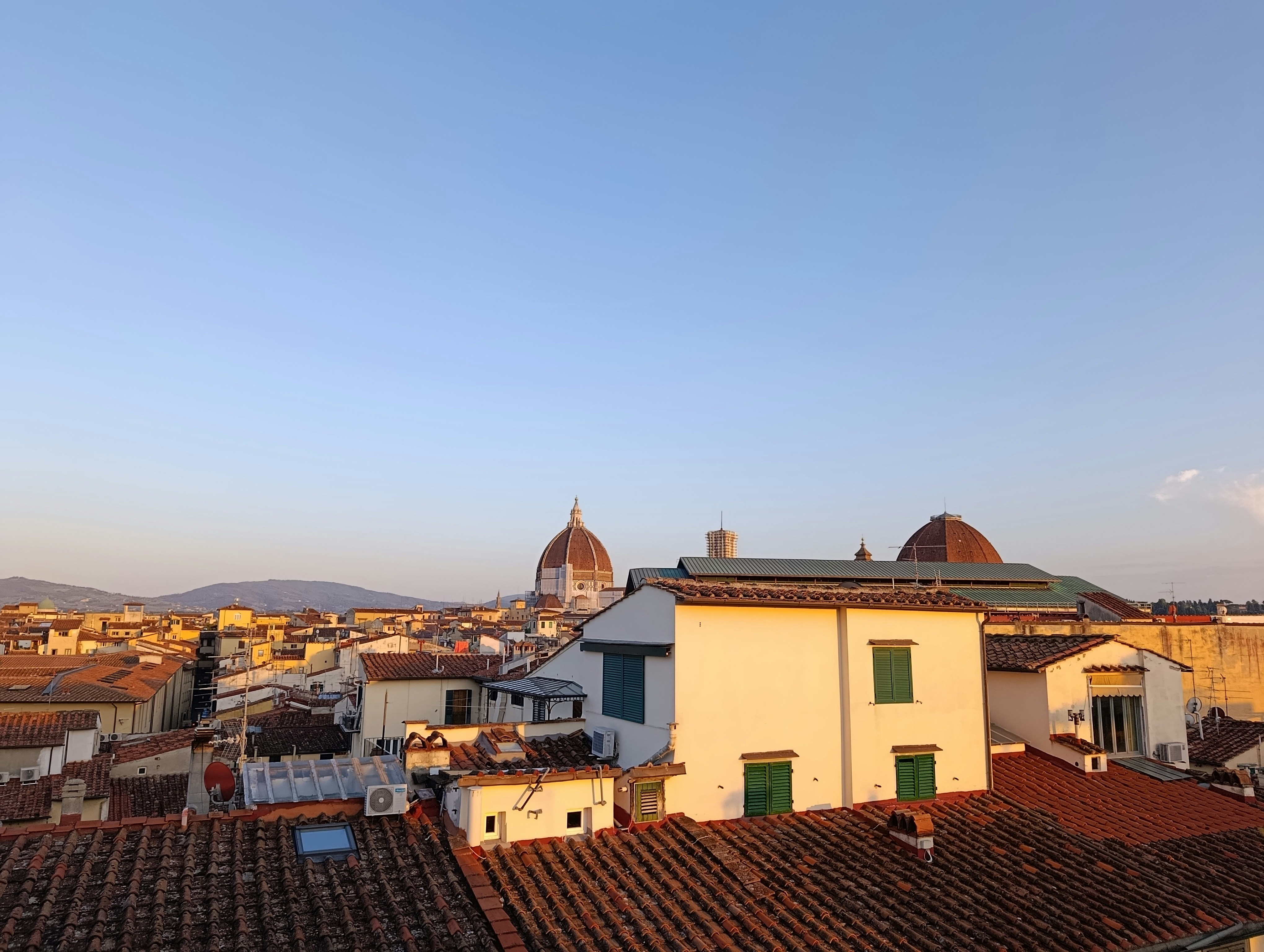 Florentine Rooftops at Dusk: Dome and Tiles in Soft Sun