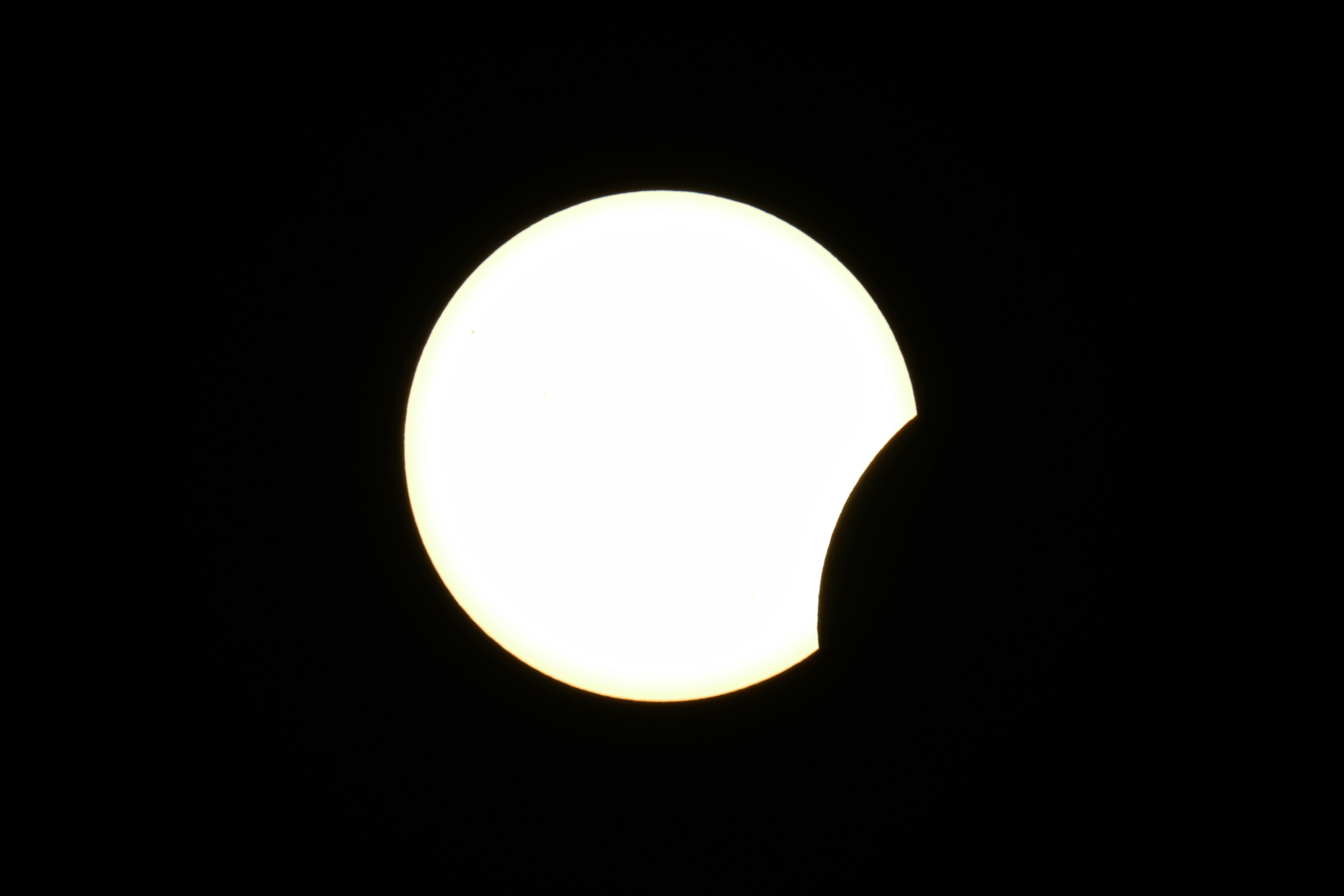 Partial Solar Crescent: A Quiet Moment of Transit