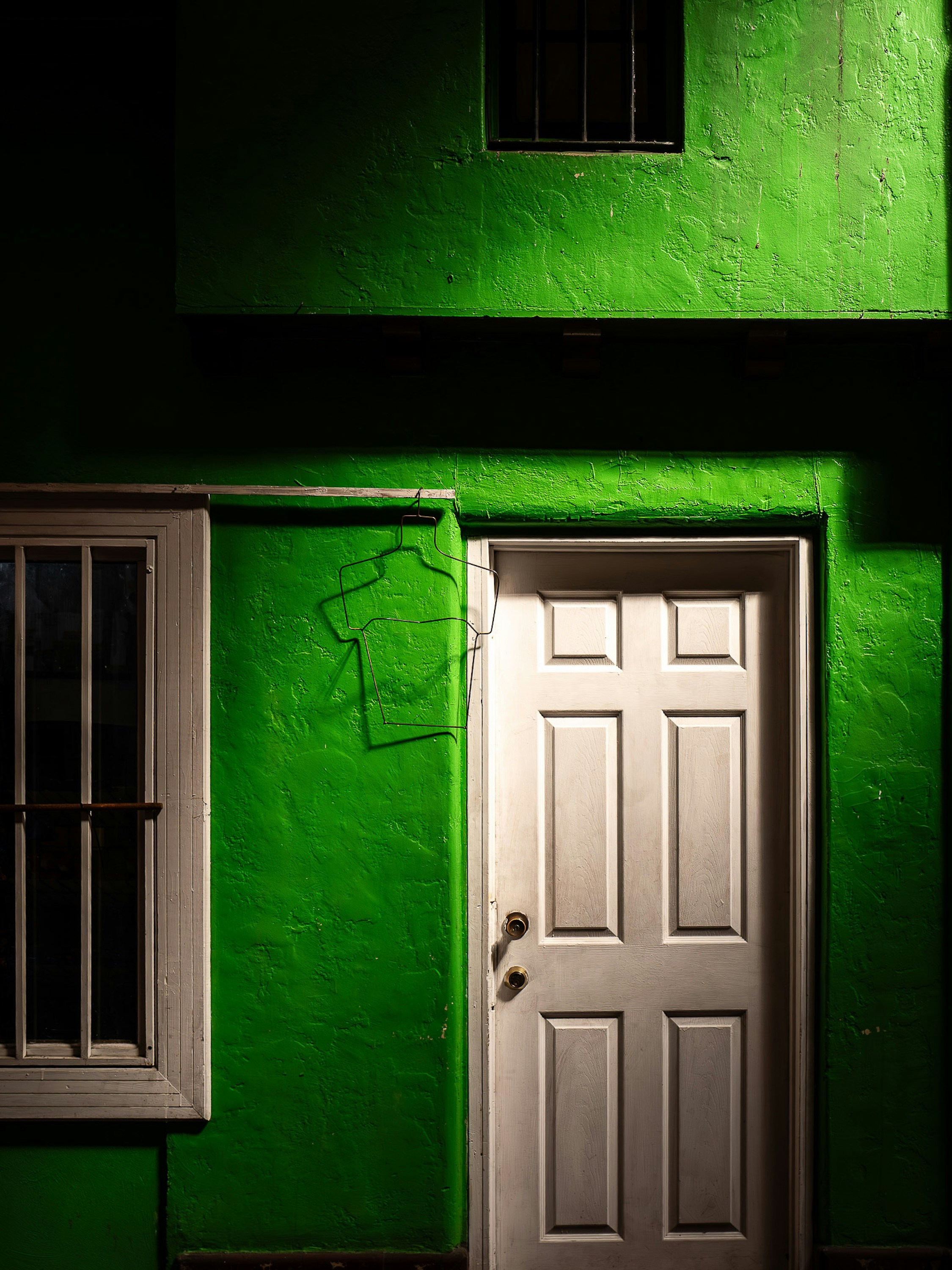 Emerald Doorway Under Nightfall
