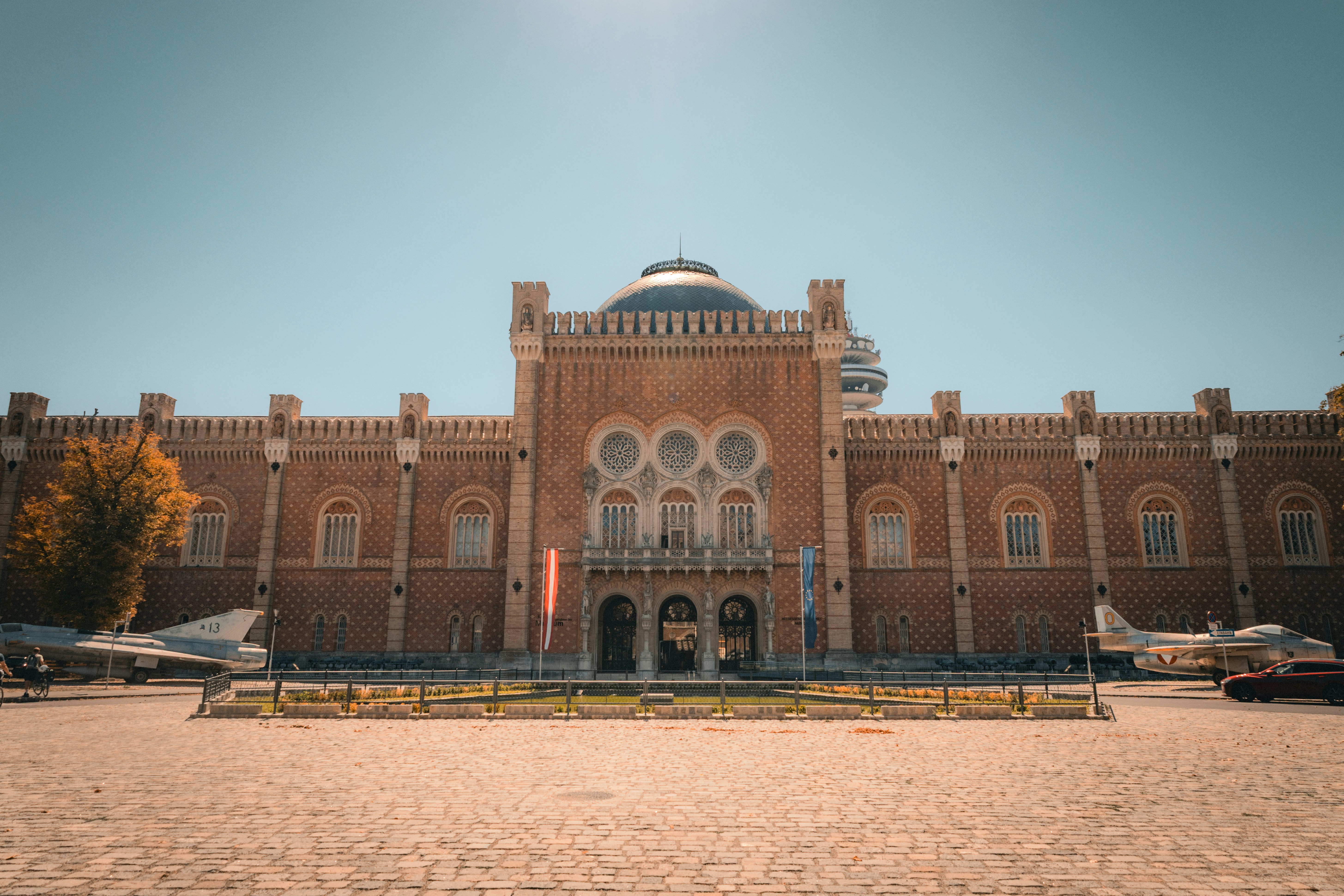 Symmetry Under Brick Arches: A Historic City Facade