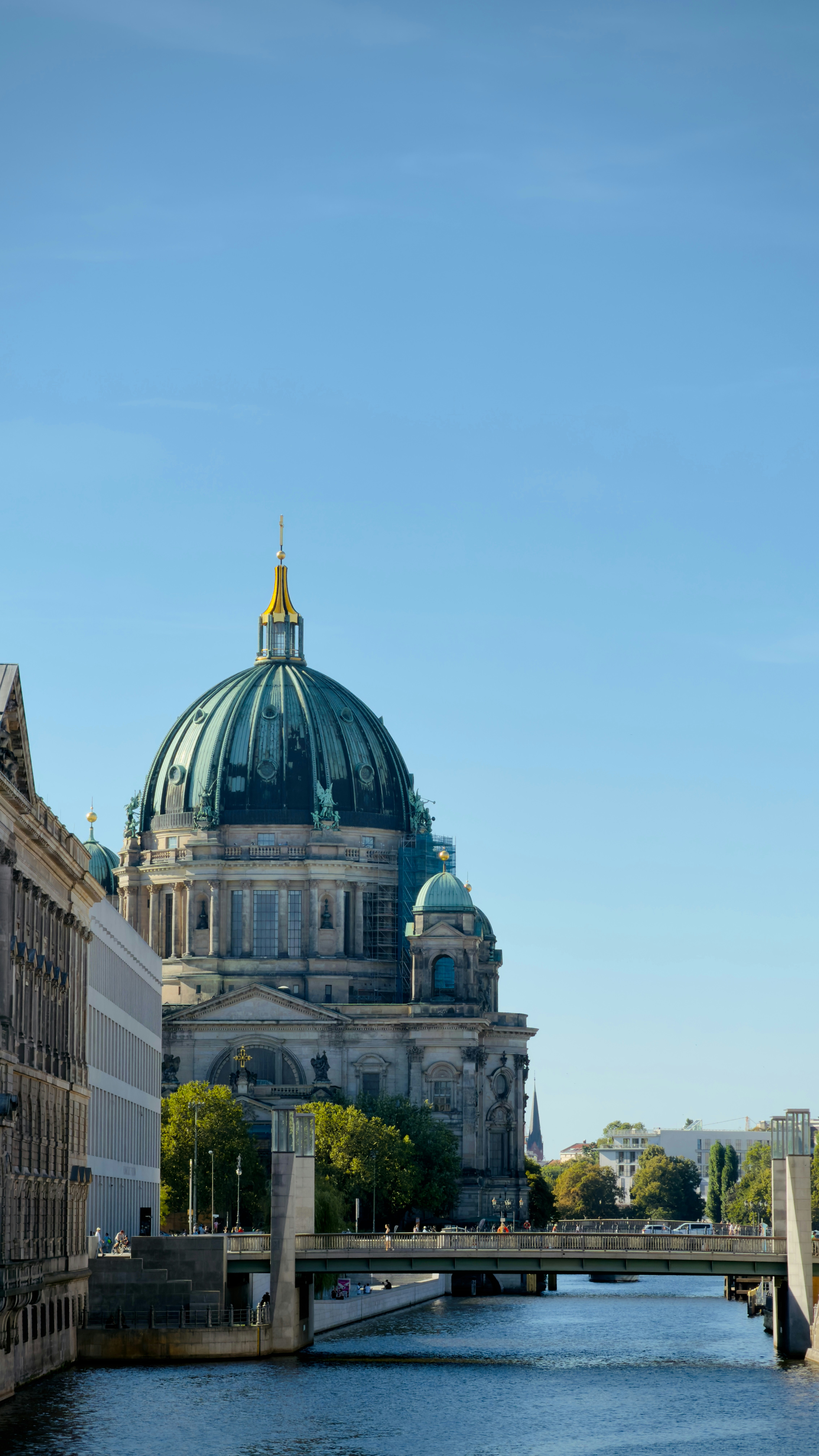 Dome by the Spree: Berlin Cathedral Under a Clear Sky
