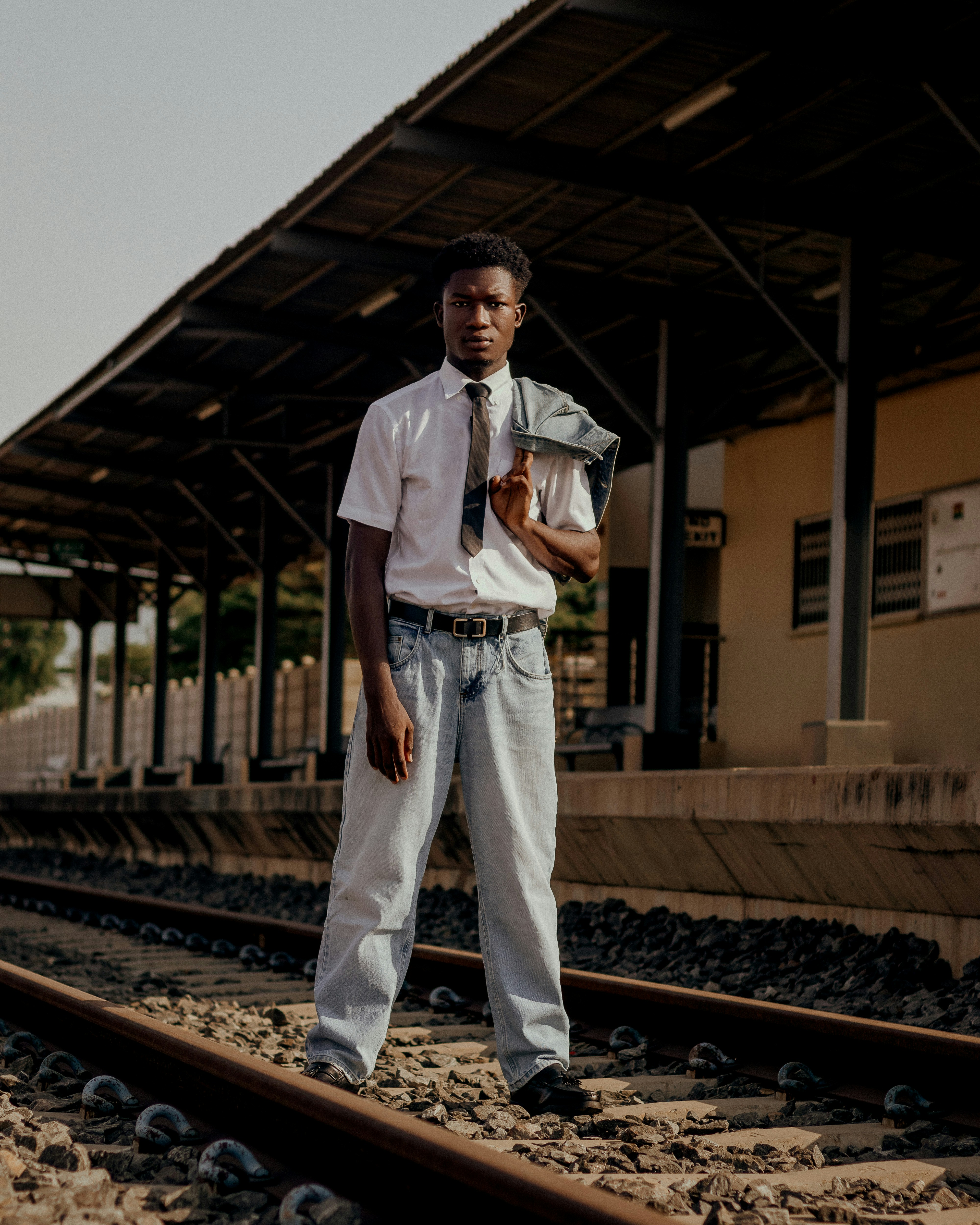 Stand at the Edge: A Rail Station Portrait
