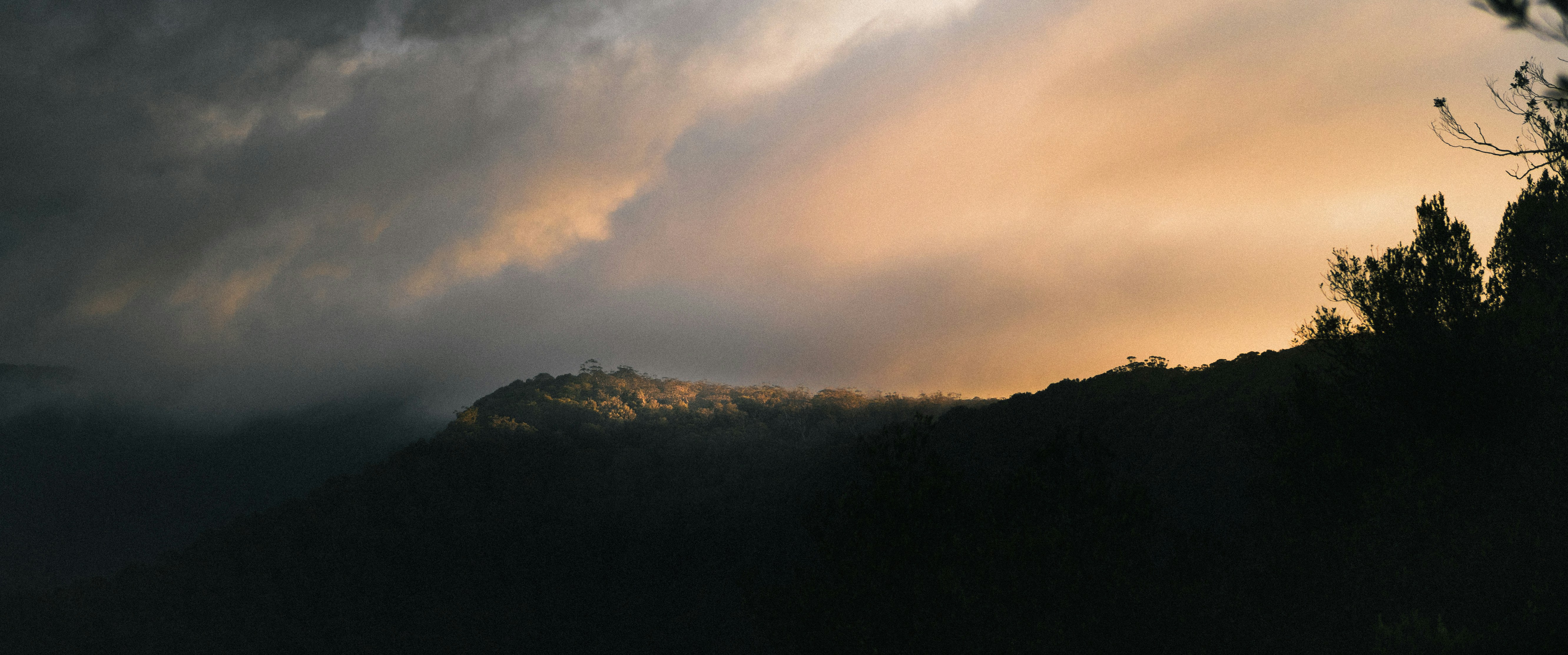 Golden Crest: Cloud-Soft Ridge at Dusk