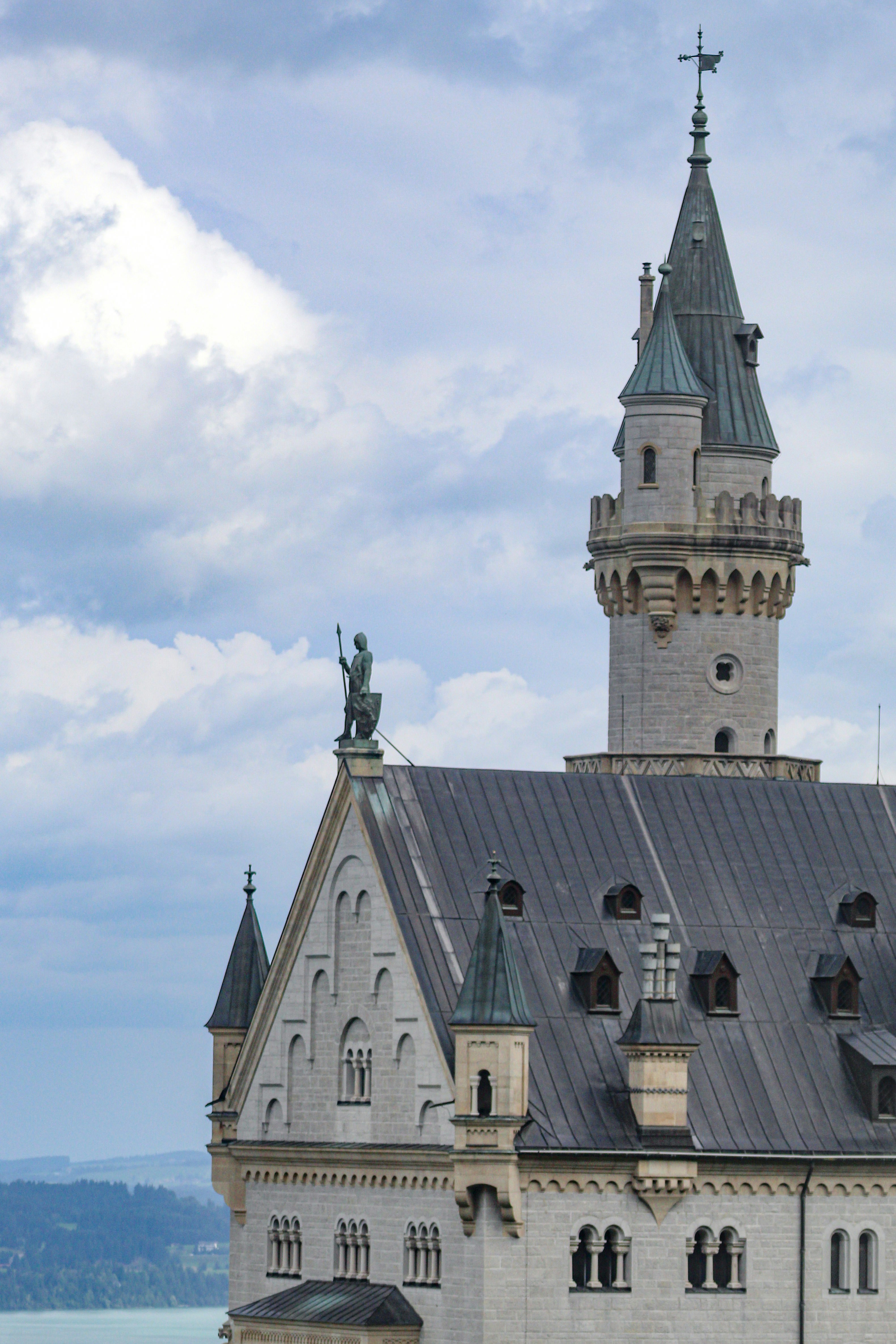 Castle Spire against a Blue Sky