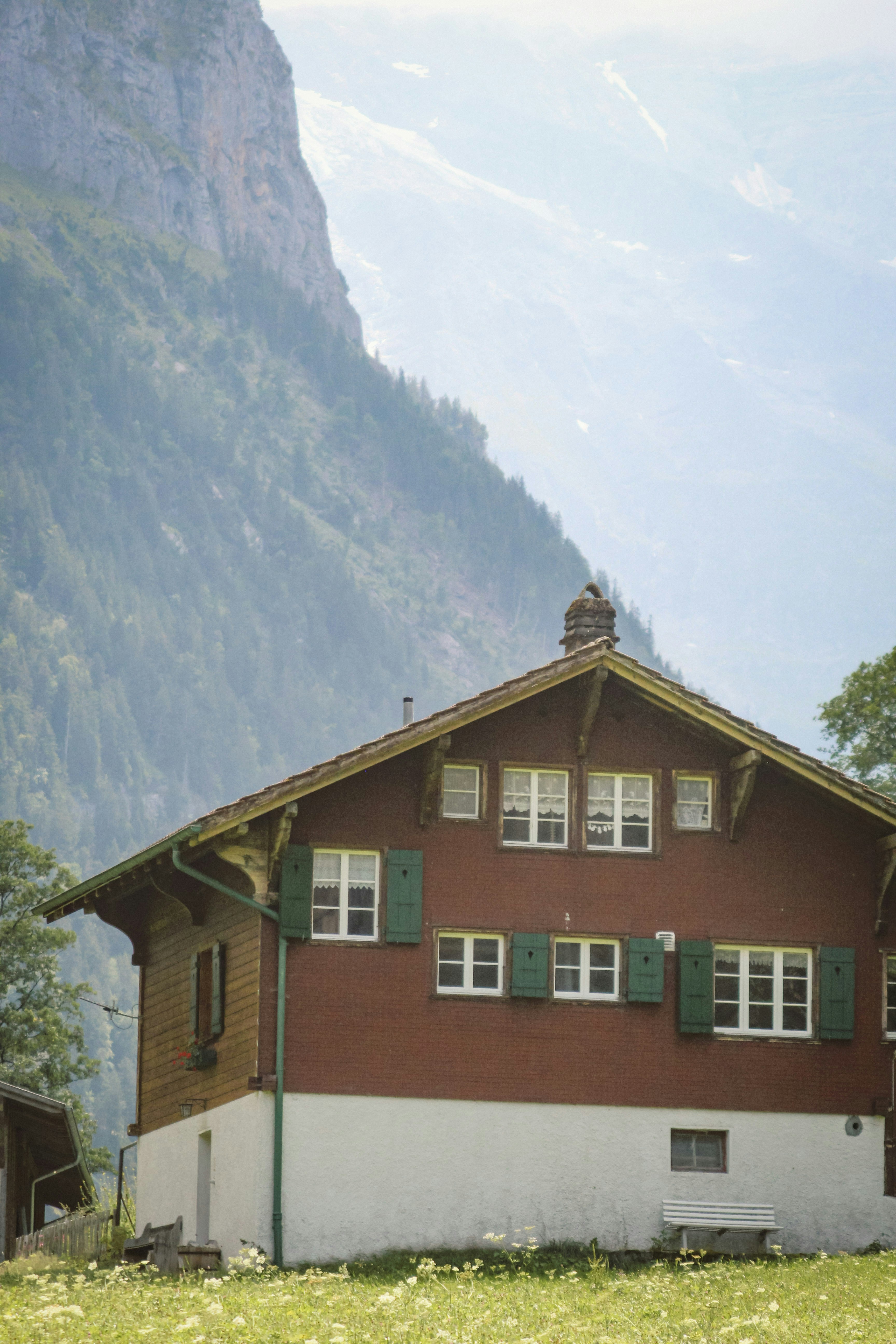Alpine Chalet Beneath a Looming Dolomite