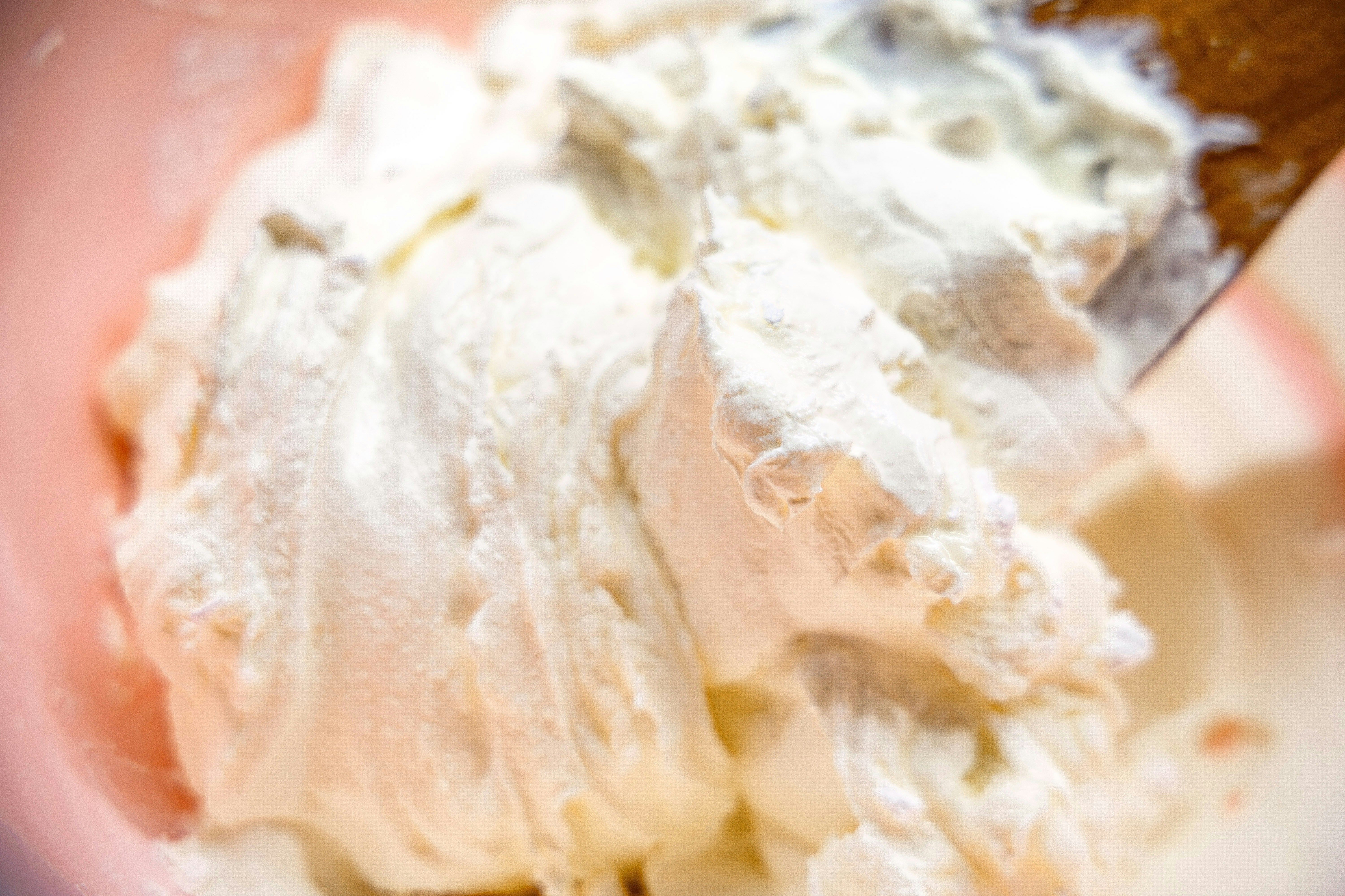 Scooped Cream: A Moment of Vanilla Texture
