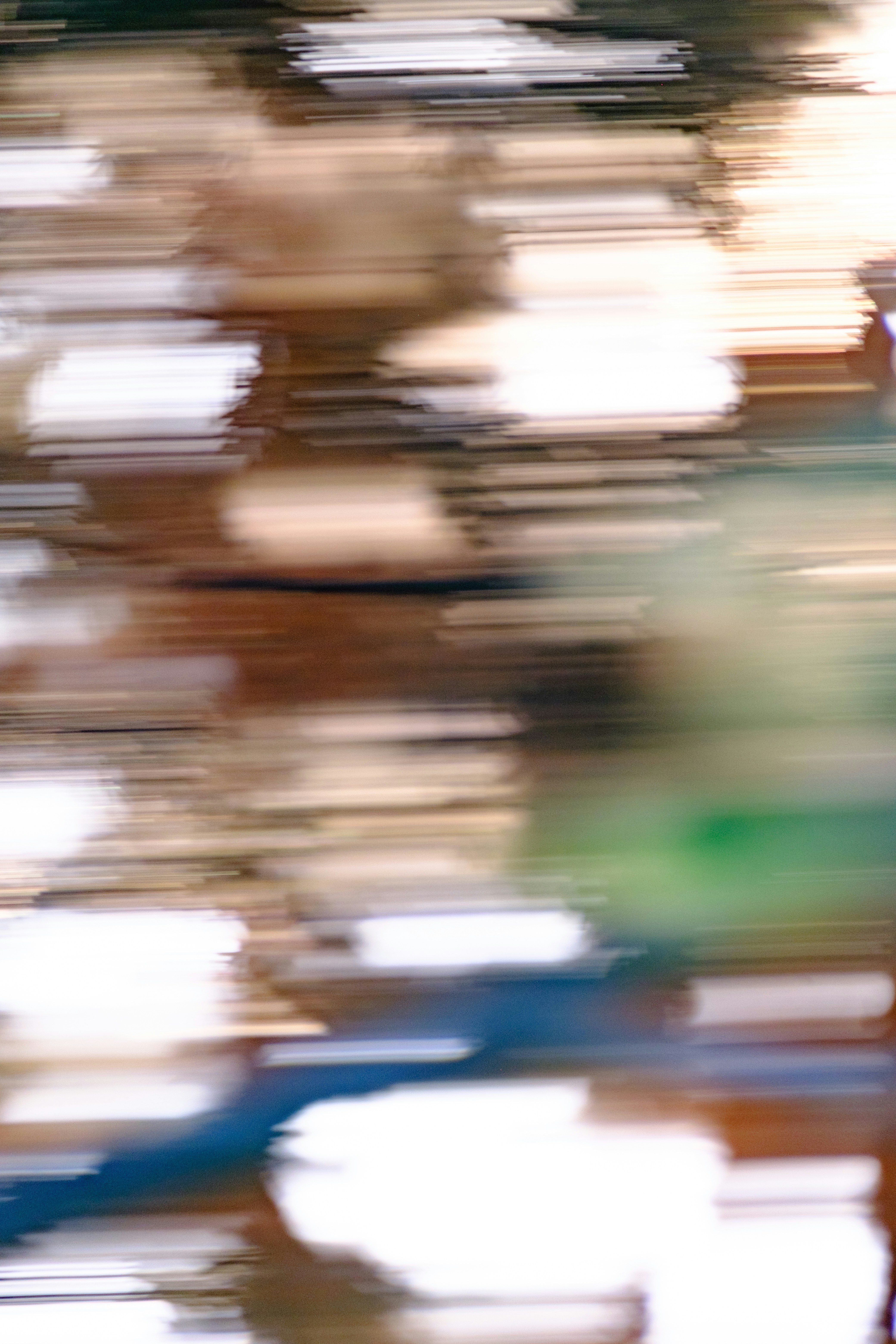Blurred Motion Mosaic: A Cityscape in Transit