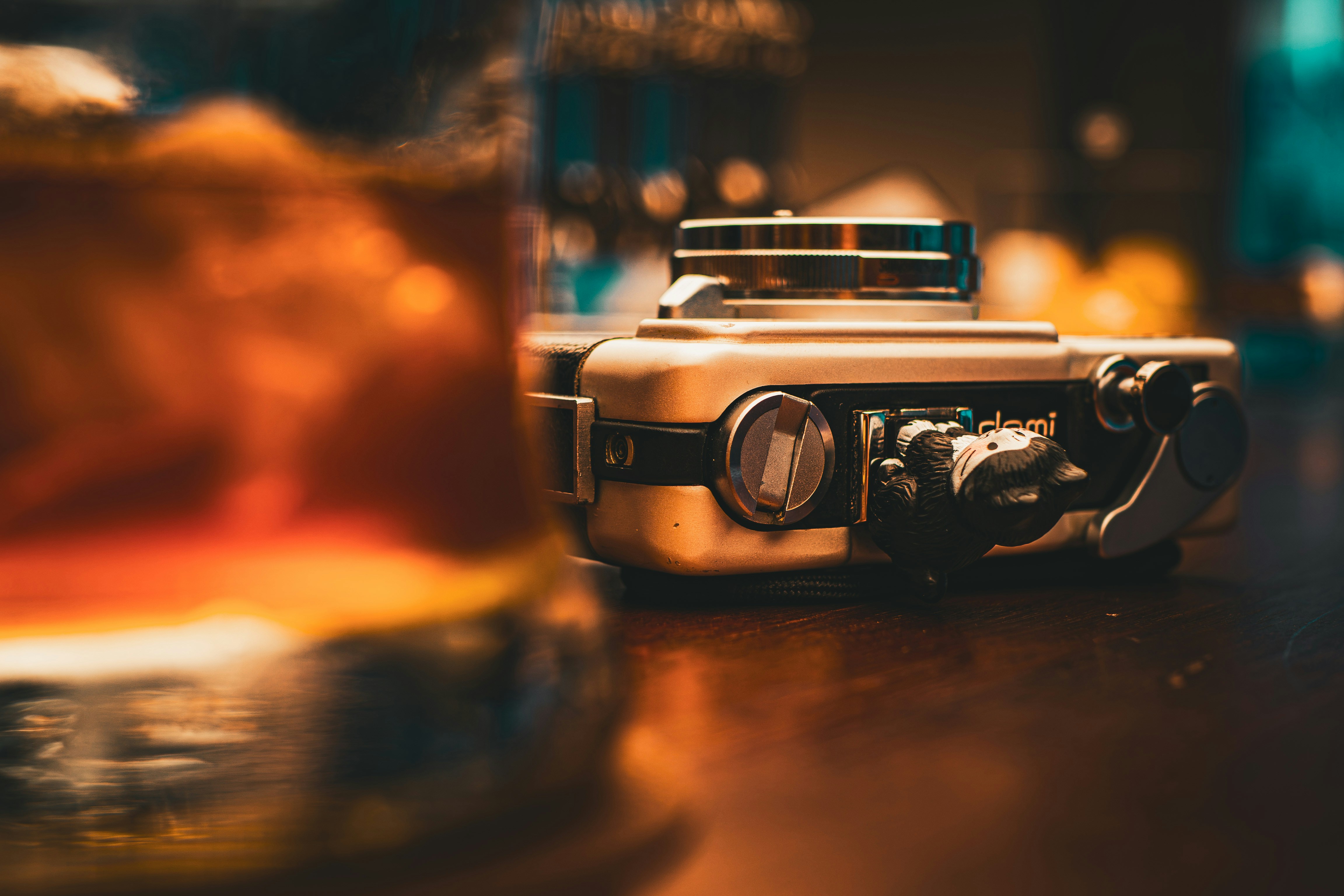 A Quiet Moment with a Vintage SLR on a Desk