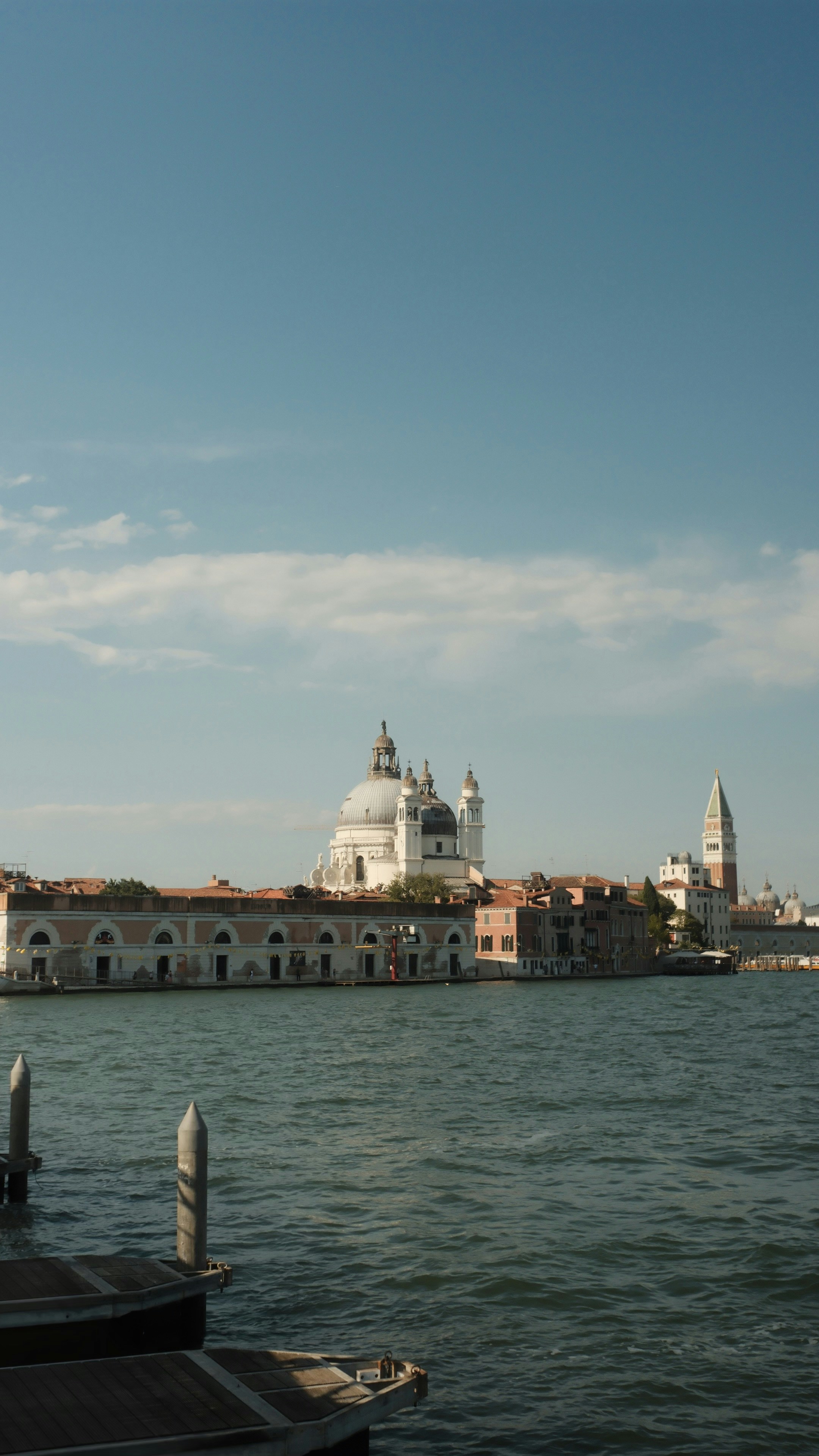Venetian Dawn: Dome and Waterfront Harmony