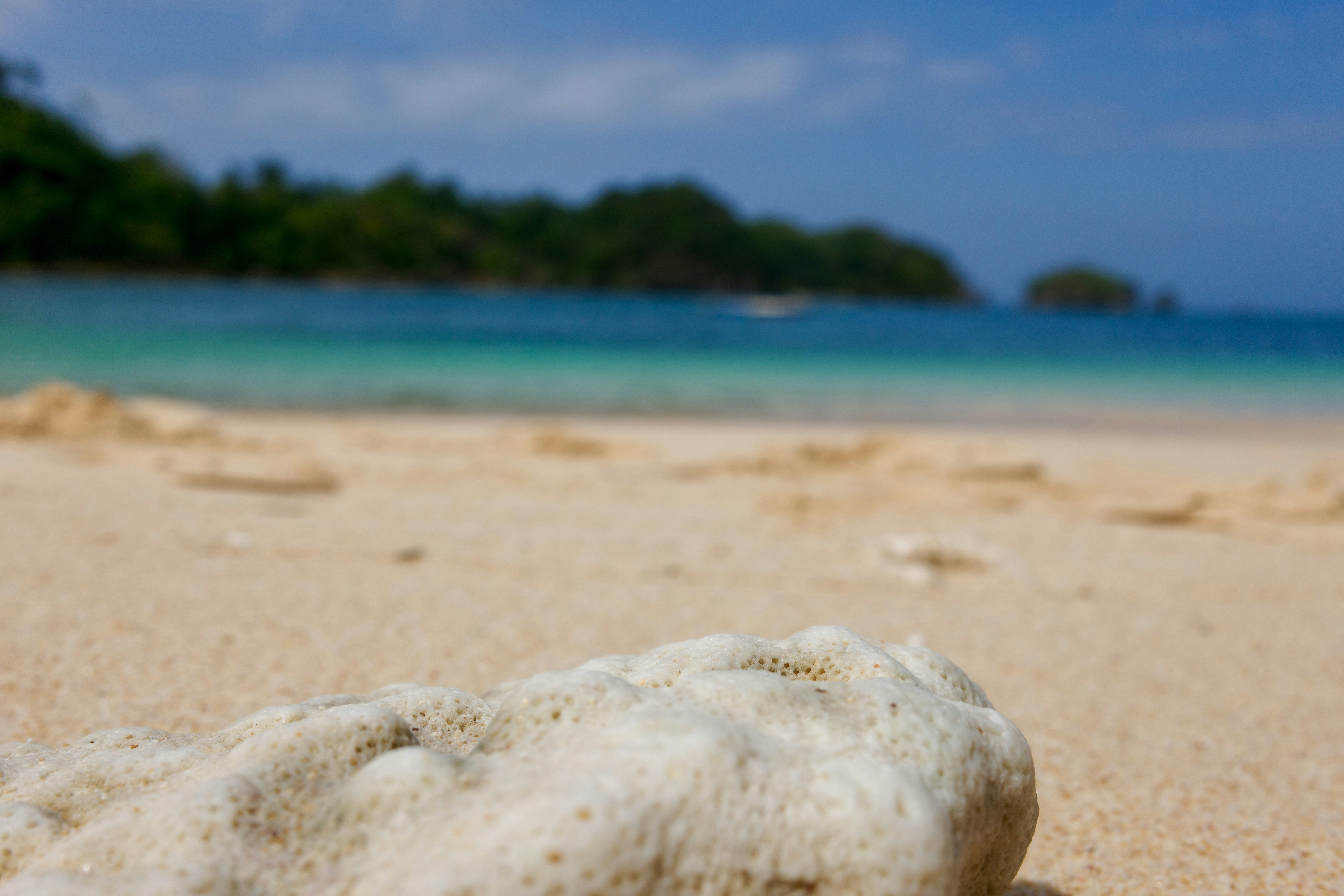 Pebble at the Edge: Sand, Sea, and Sky
