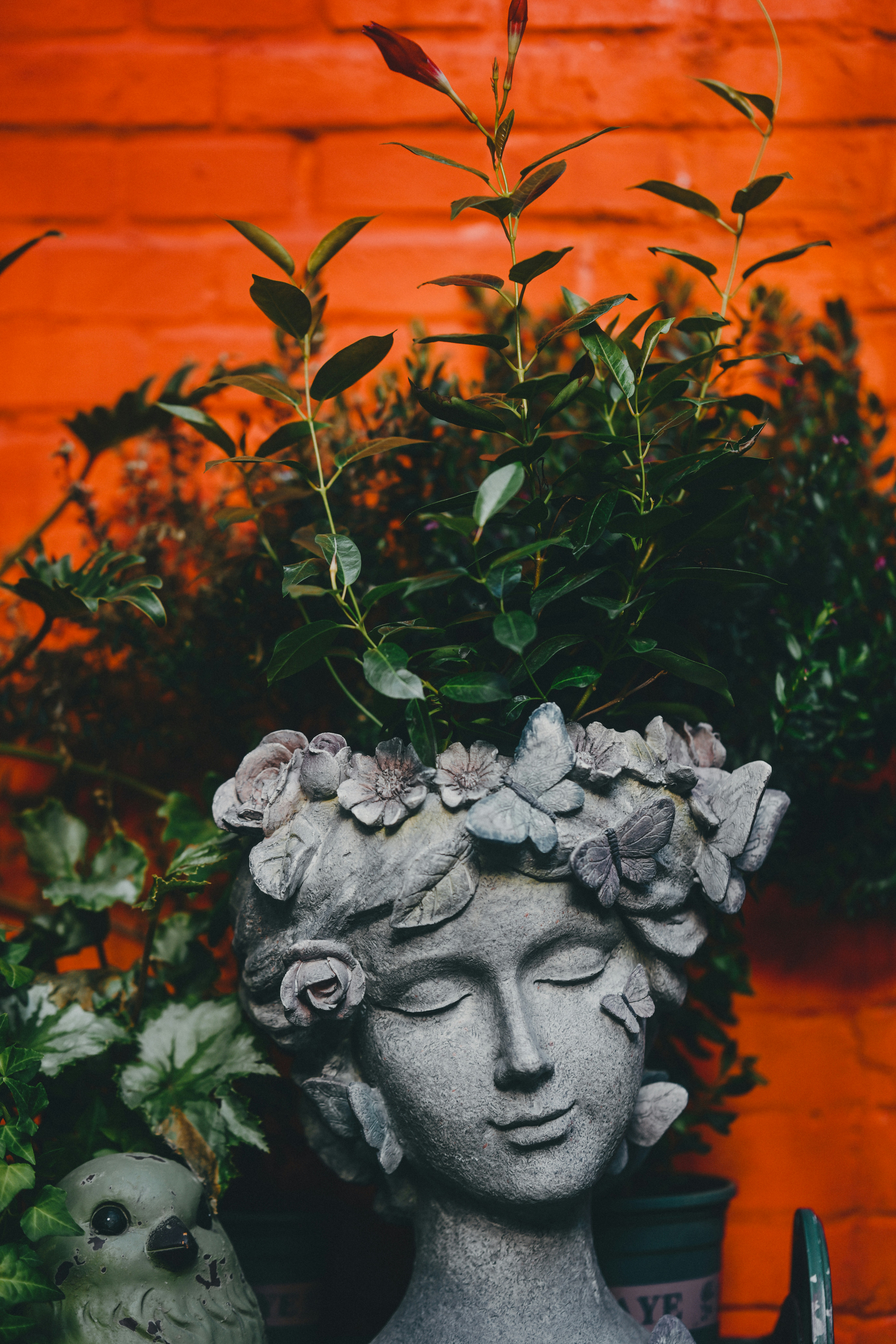 Stone Muse in a Verdant Crown