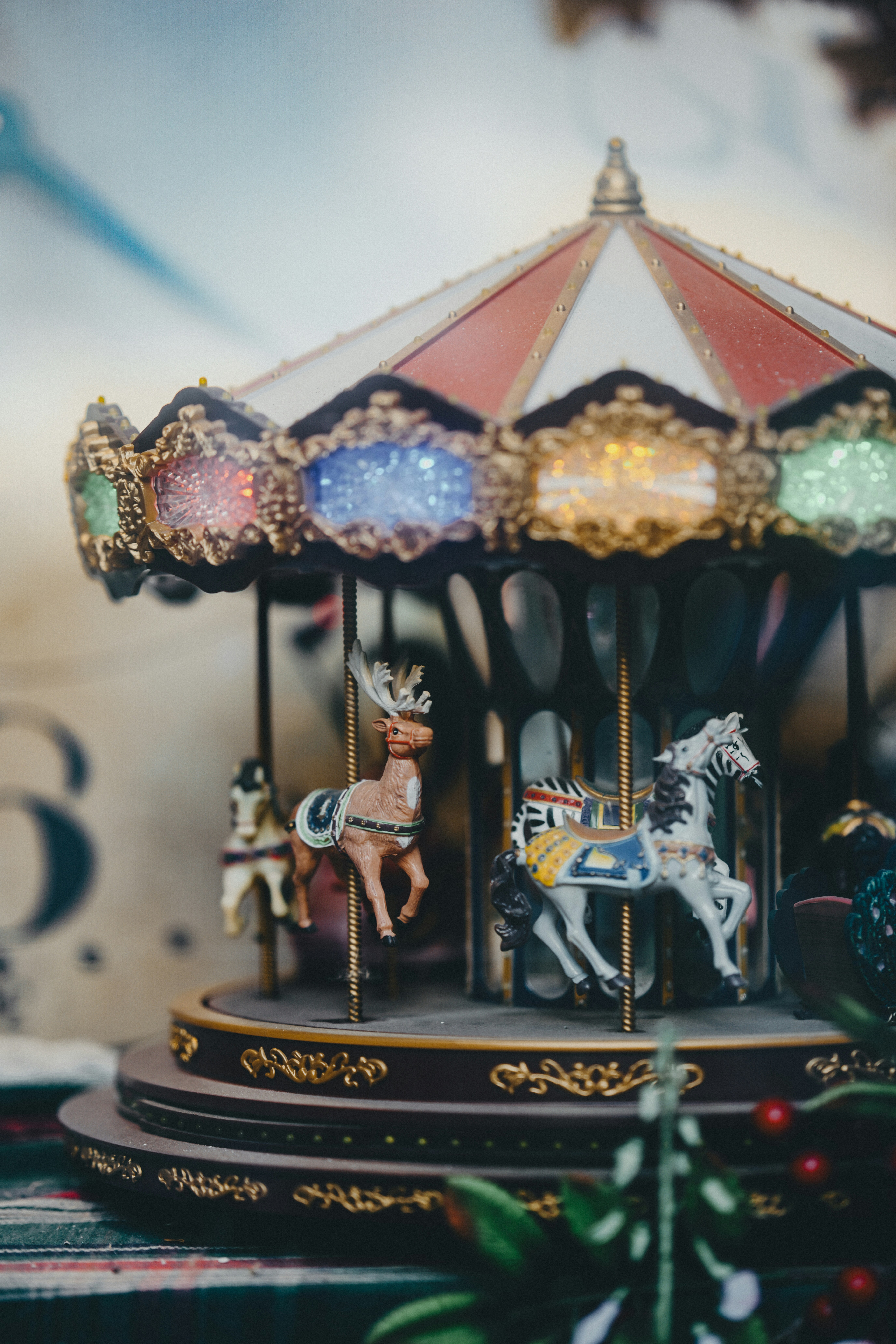Whimsical Carousel in Soft Focus Glow