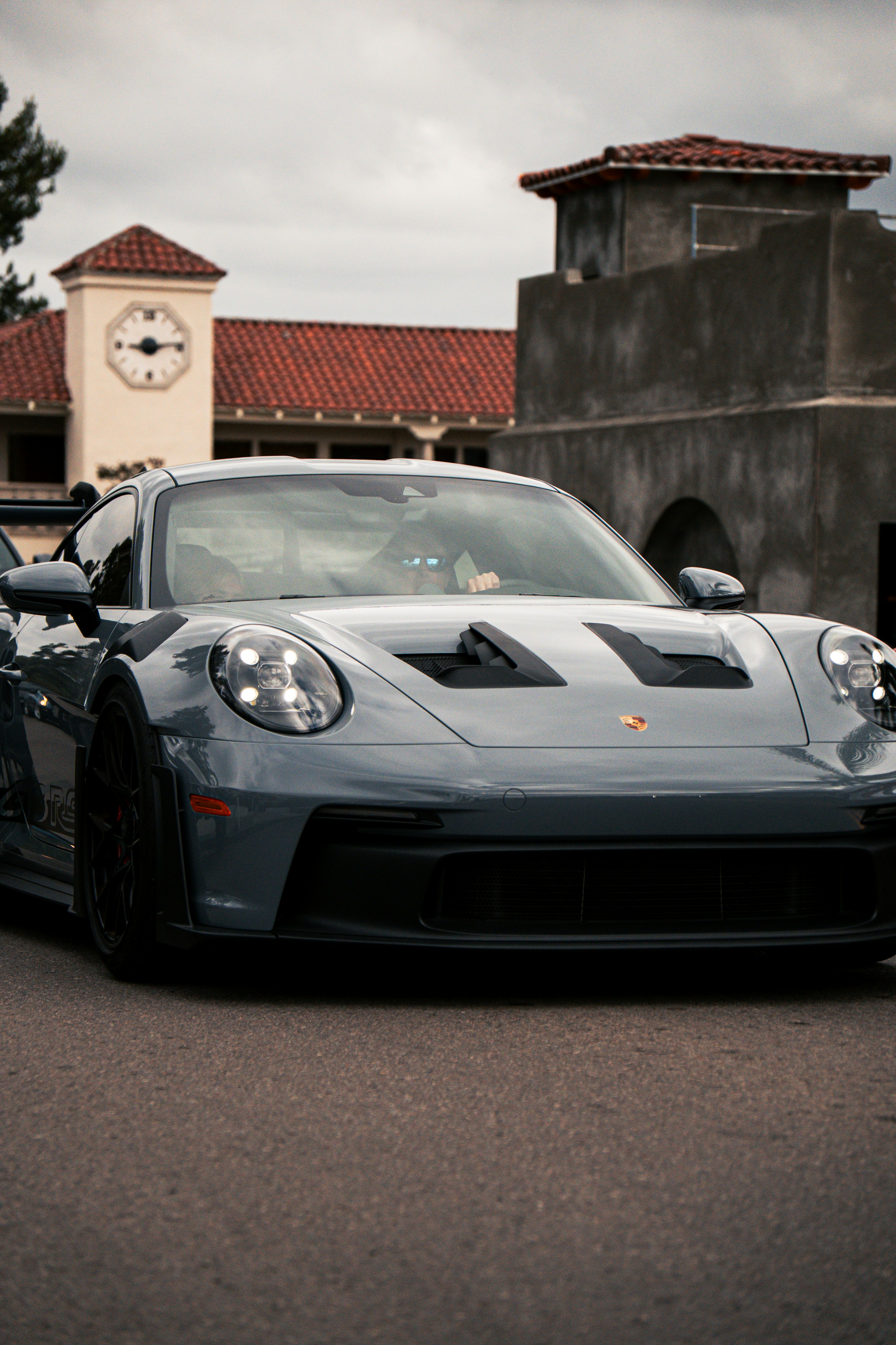 Low-angle Focus on a Porsche 911 GT3 at a Car Meetup
