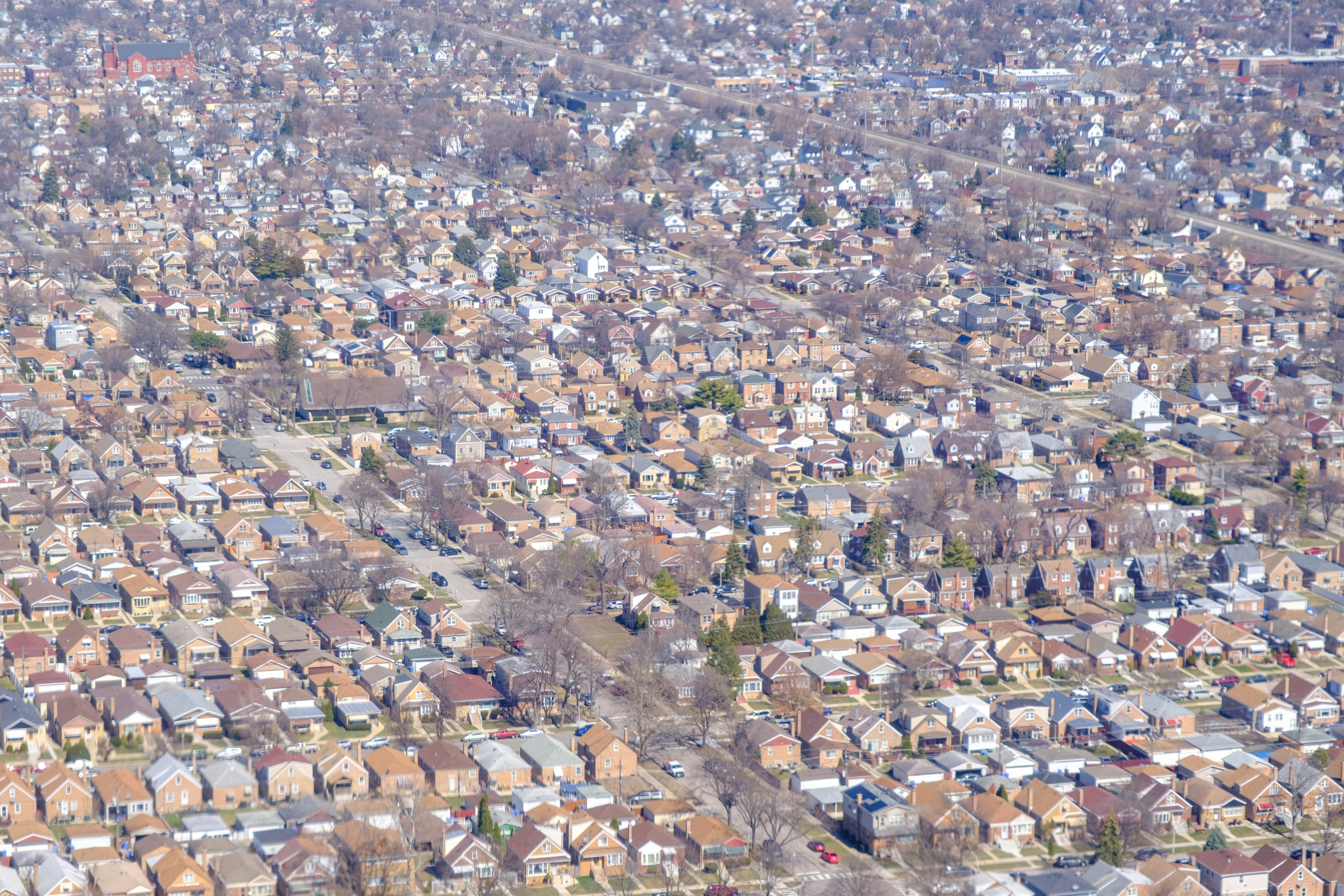 Aerial Quilt of Suburban Streets